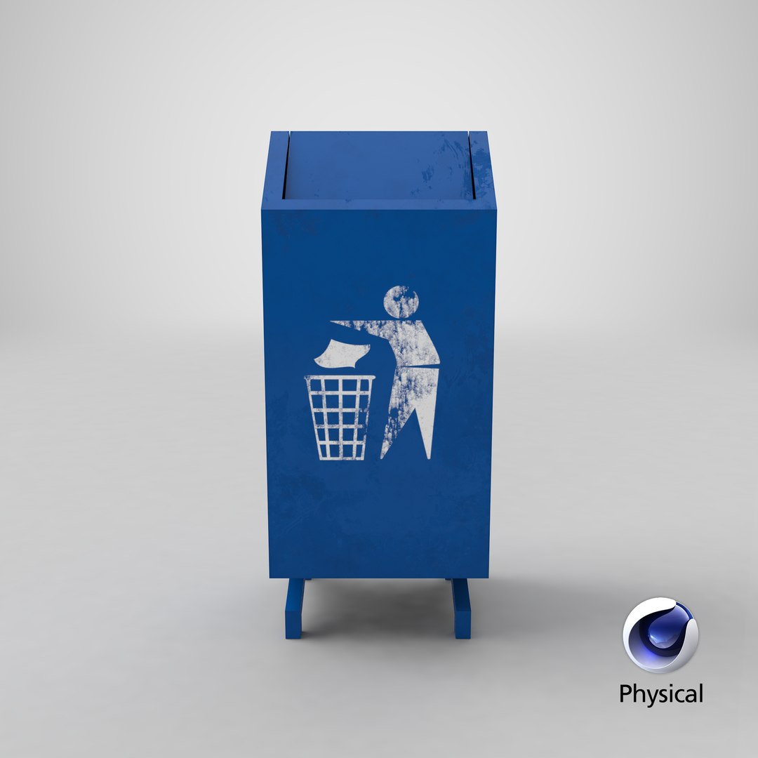 Rubbish Bin 3D Model - TurboSquid 1240956