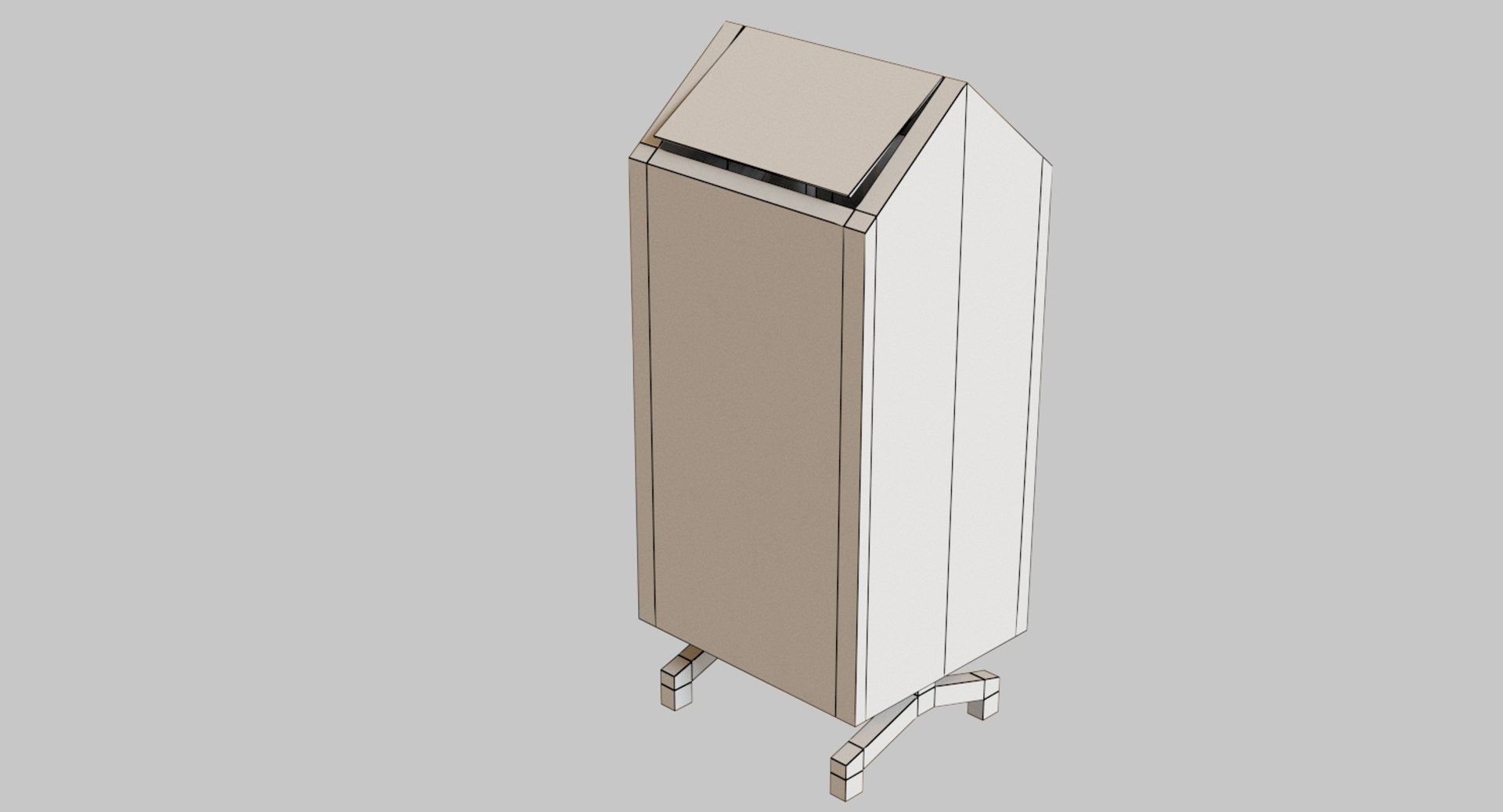 Rubbish Bin 3D Model - TurboSquid 1240956