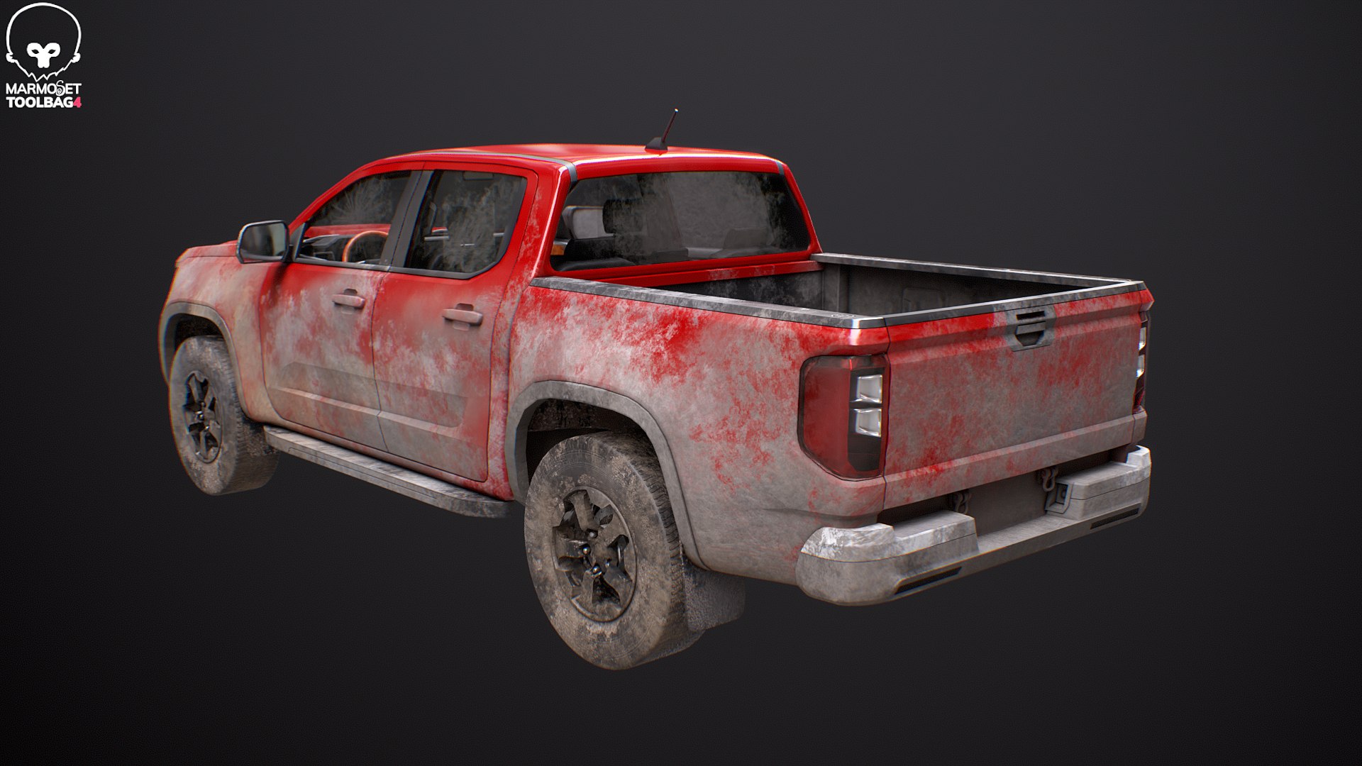 Generic Modern Pickup Truck Dirt and Mud 3D - TurboSquid 2174514