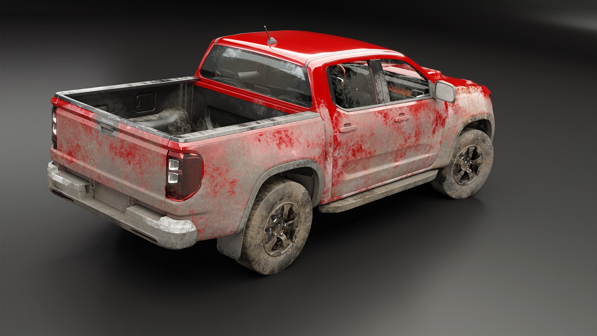 Generic Modern Pickup Truck Dirt And Mud 3D - TurboSquid 2174514