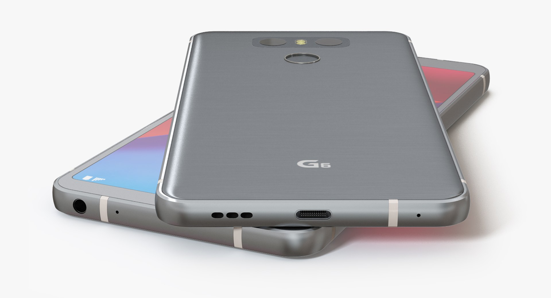 Lg G6 Ice Platinum 3D Model - TurboSquid 1195888