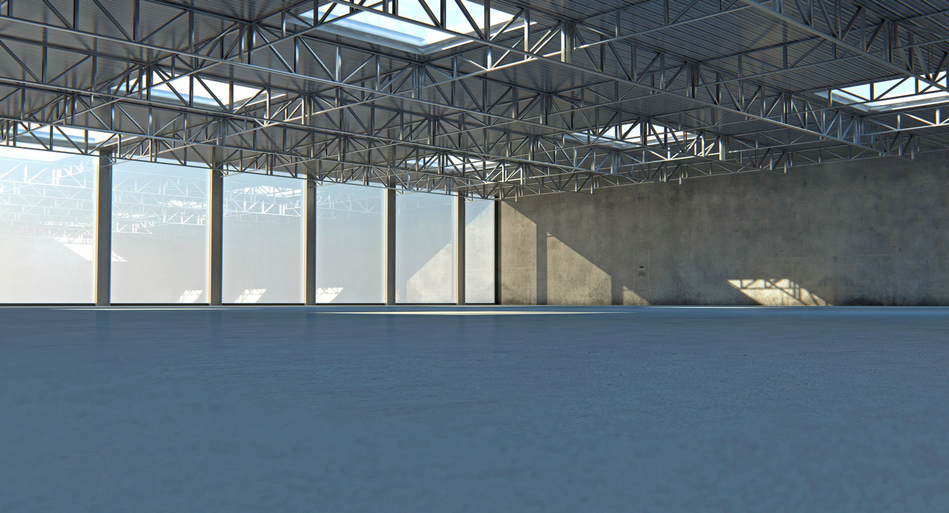 3D Large Modern Storehouse - TurboSquid 1343659