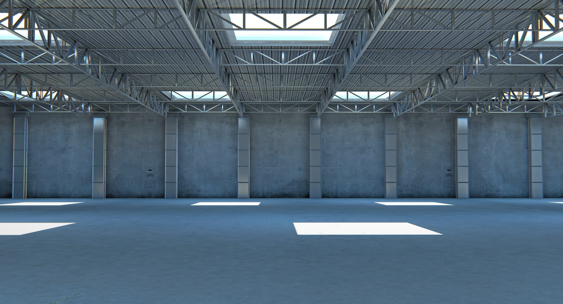 3D Large Modern Storehouse - TurboSquid 1343659