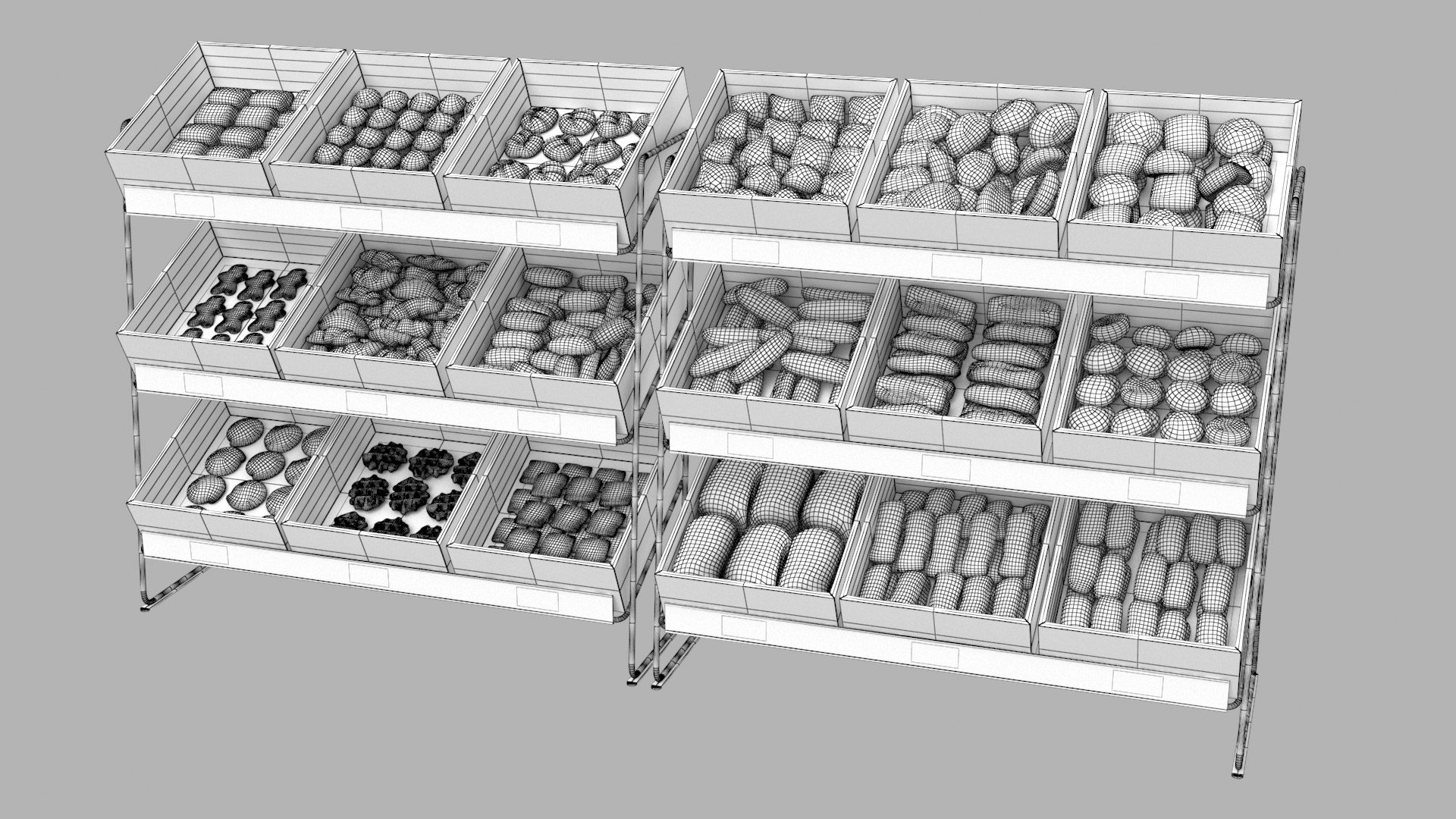 Bakery Display 3D Model - TurboSquid 2035683