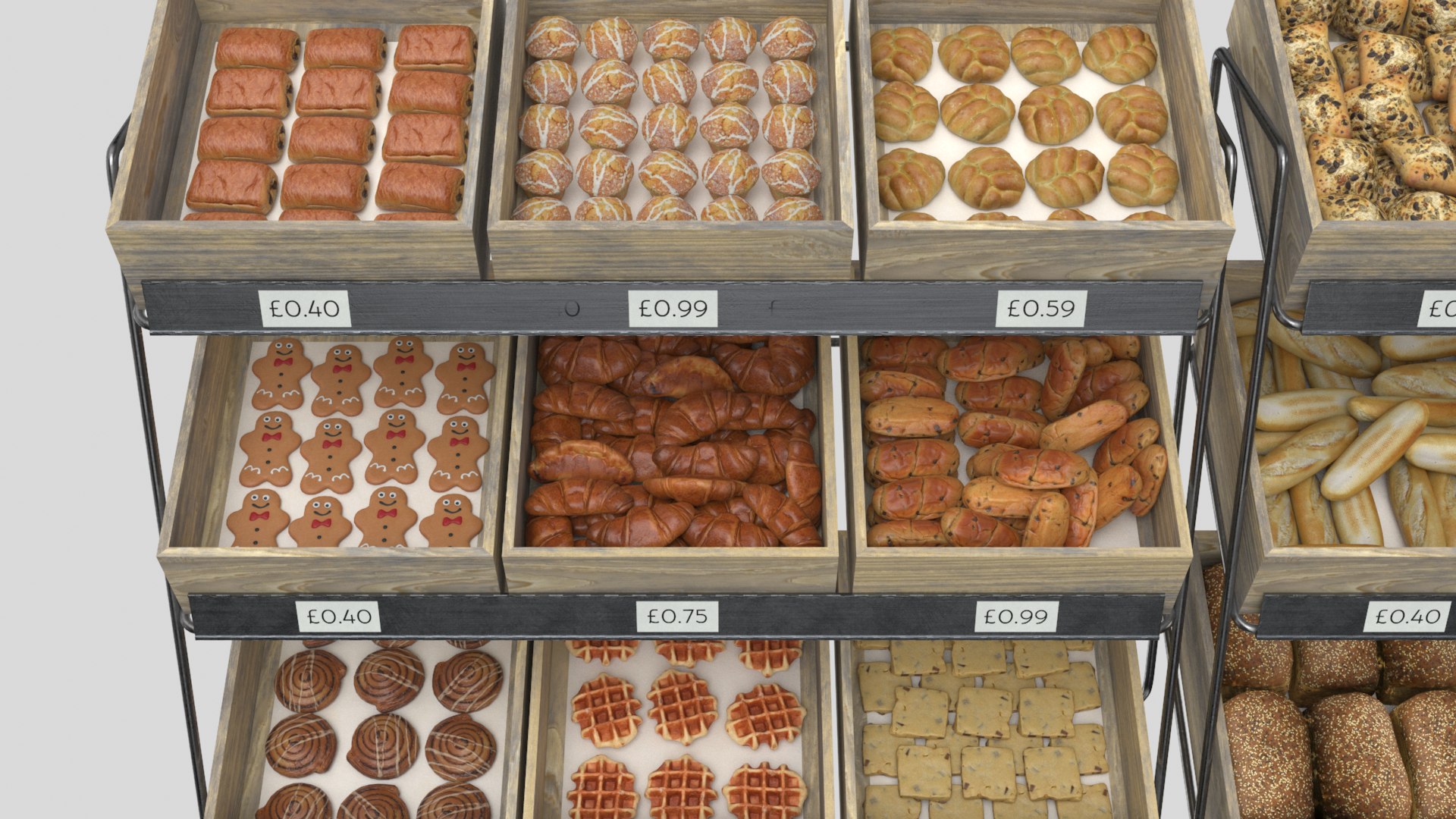 Bakery Display 3D Model - TurboSquid 2035683