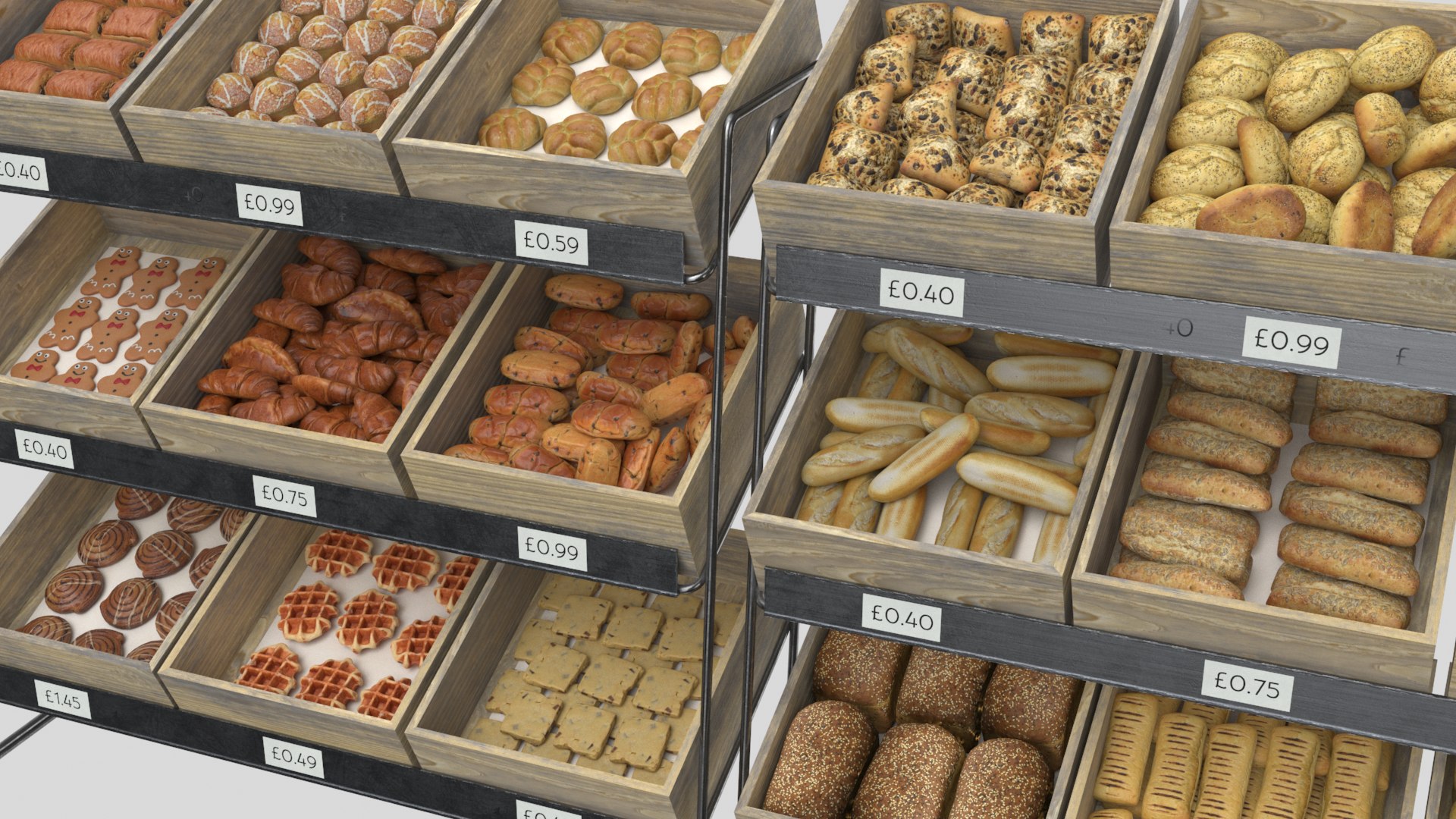 Bakery Display 3D Model - TurboSquid 2035683