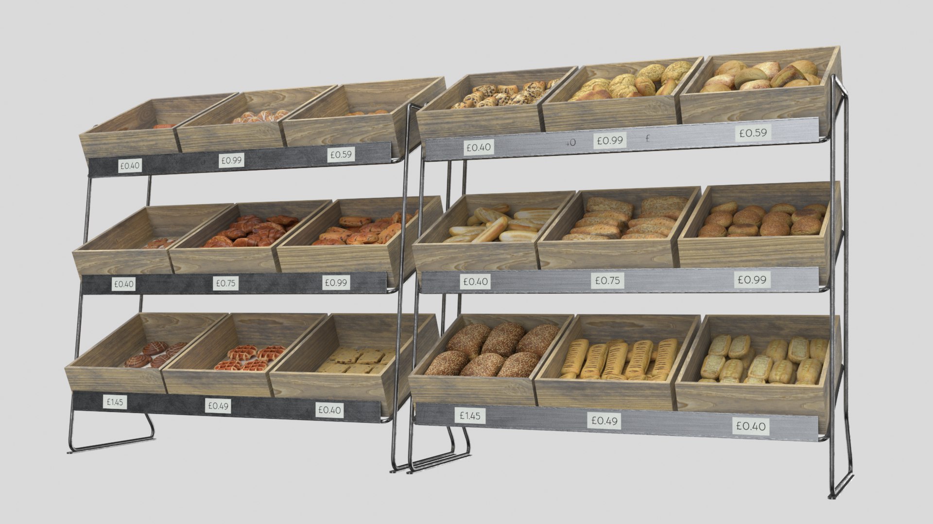 Bakery Display 3D Model - TurboSquid 2035683