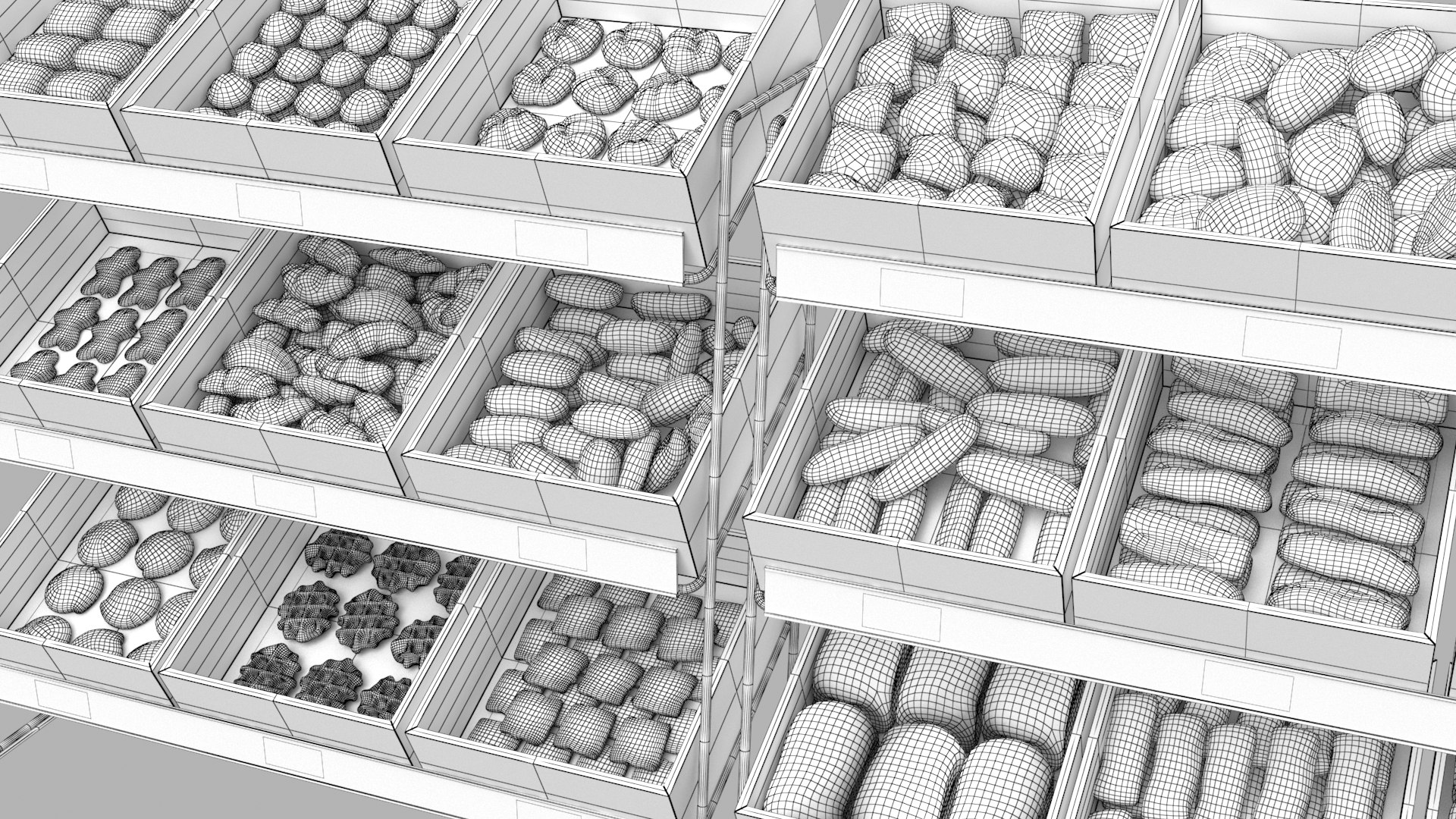 Bakery Display 3D Model - TurboSquid 2035683