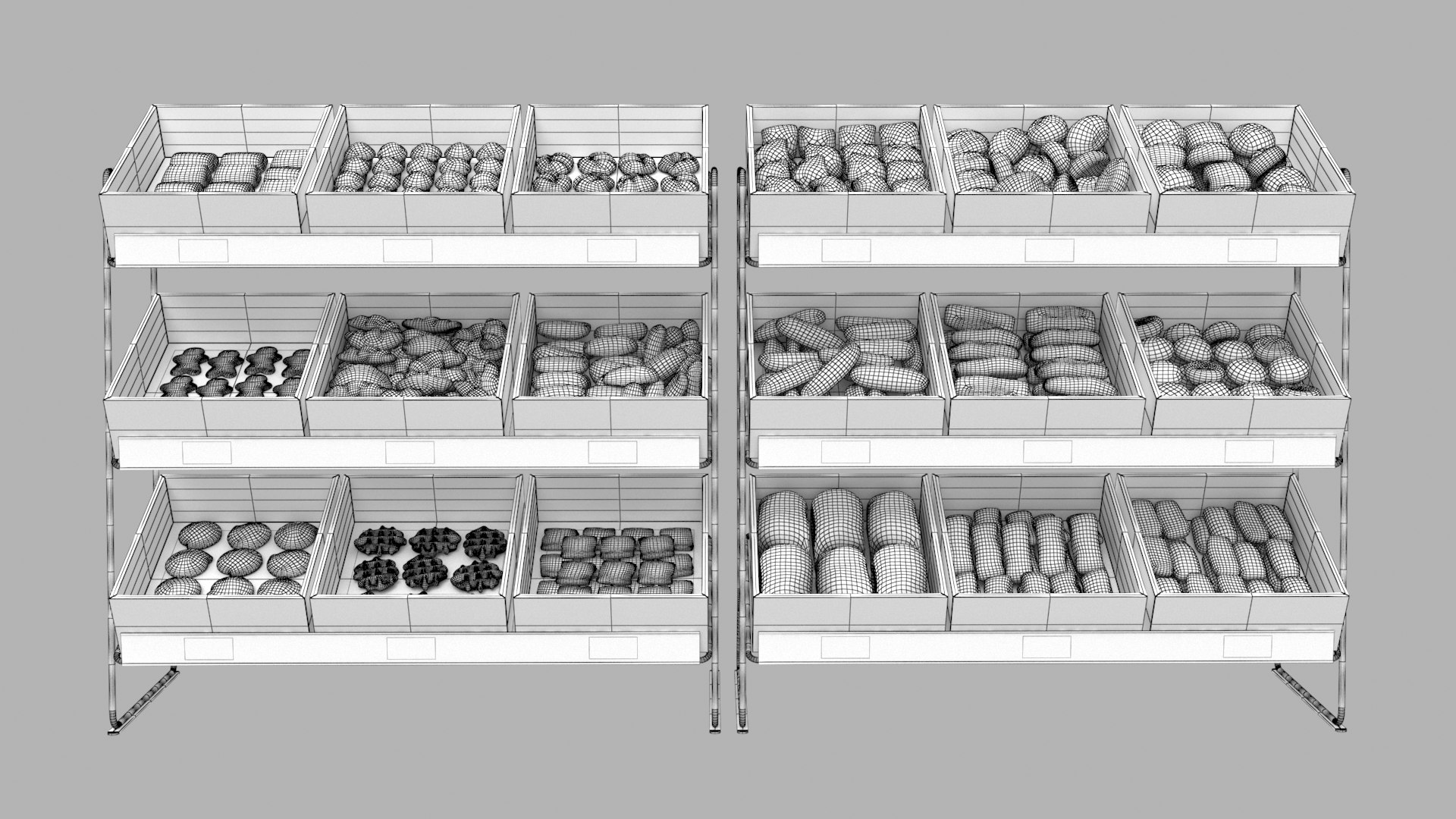 Bakery Display 3D Model - TurboSquid 2035683