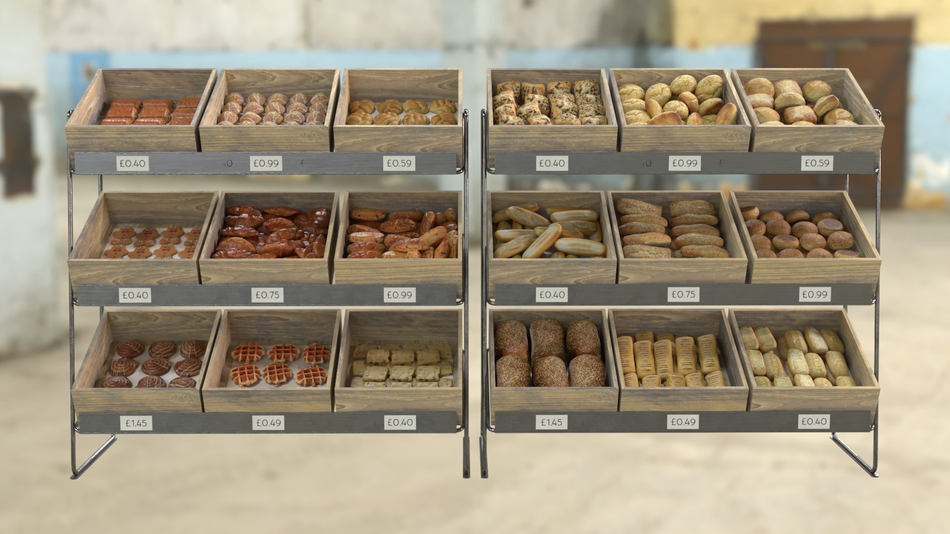 Bakery Display 3D Model - TurboSquid 2035683
