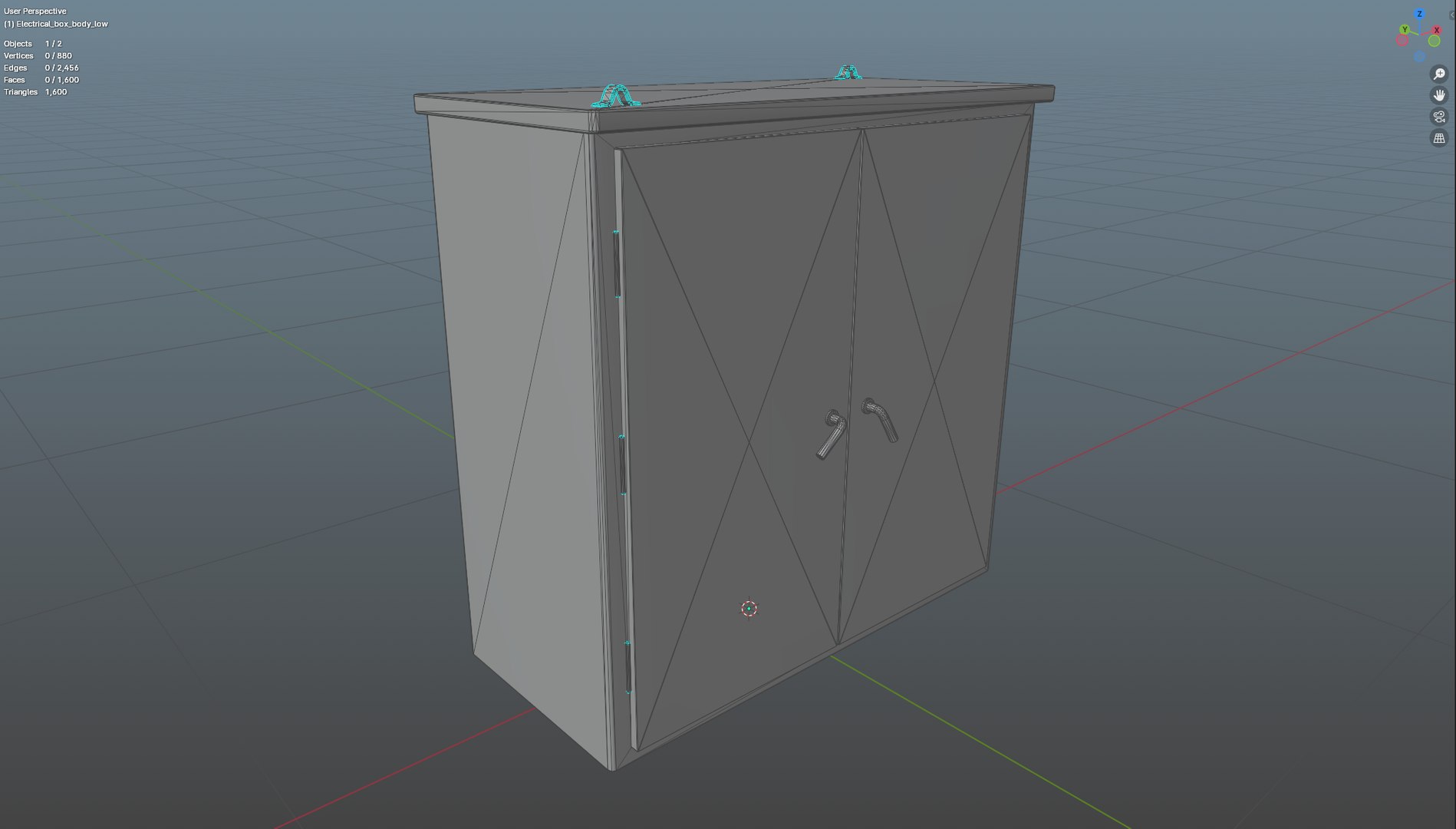 3D Model Electric Box Low-poly - TurboSquid 2337793