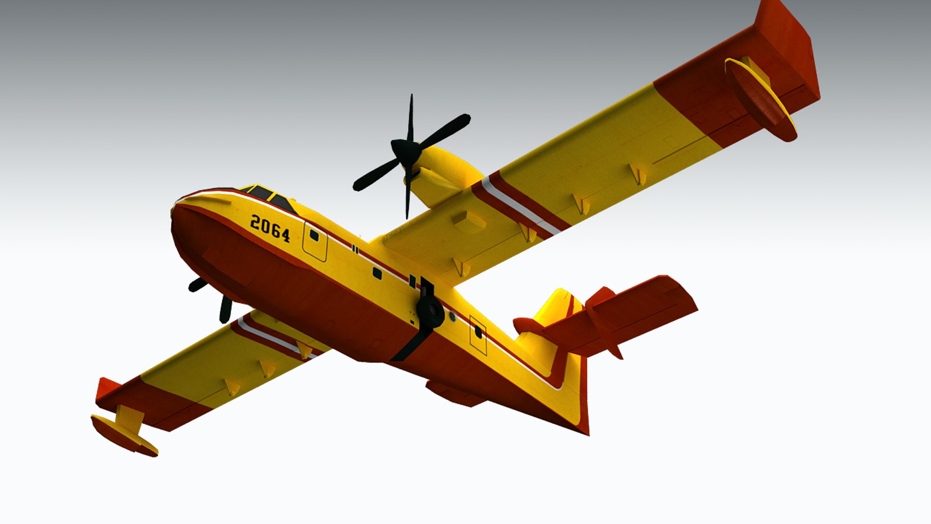 3d Model Canadair Cl-415