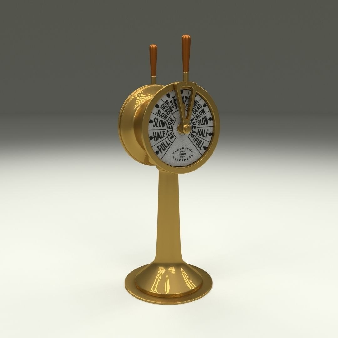 3d Model Ship Engine Telegraph