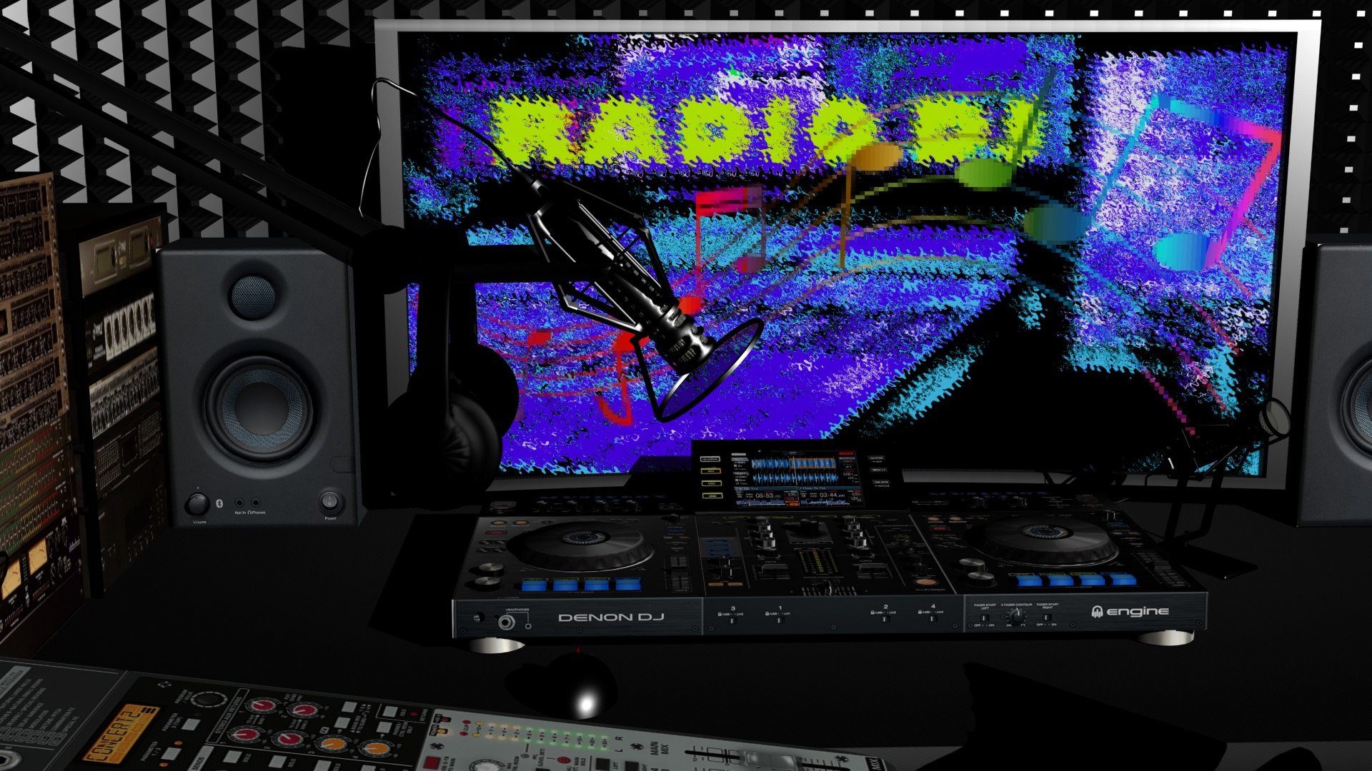 3D Radio Dj Setup Model - TurboSquid 2272767
