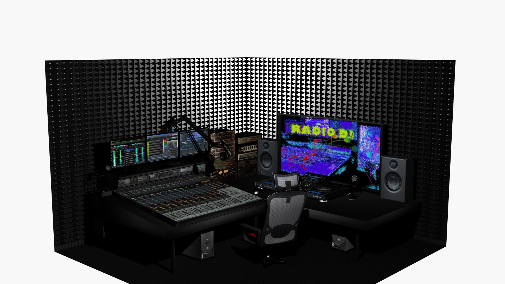 3D Radio Dj Setup Model - TurboSquid 2272767