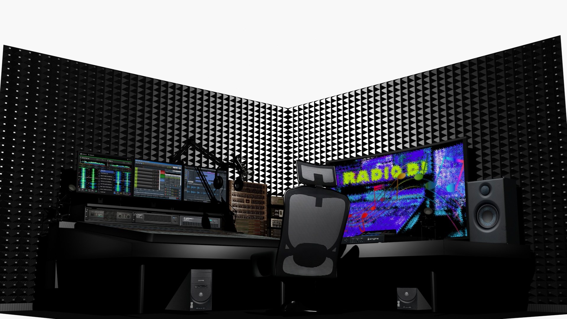 3D Radio Dj Setup Model - TurboSquid 2272767