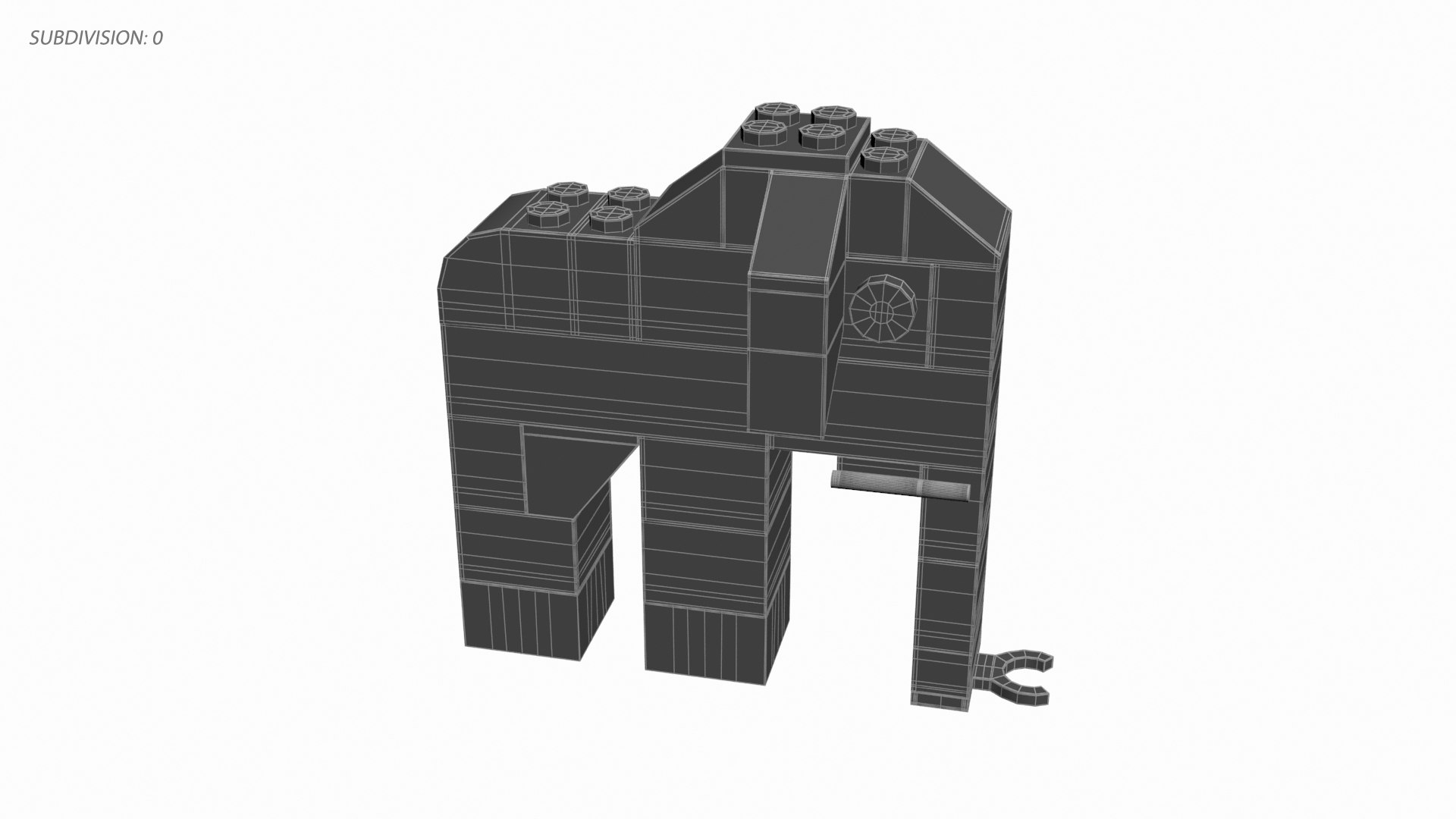 3D Lego Elephant Animal - TurboSquid 1784645