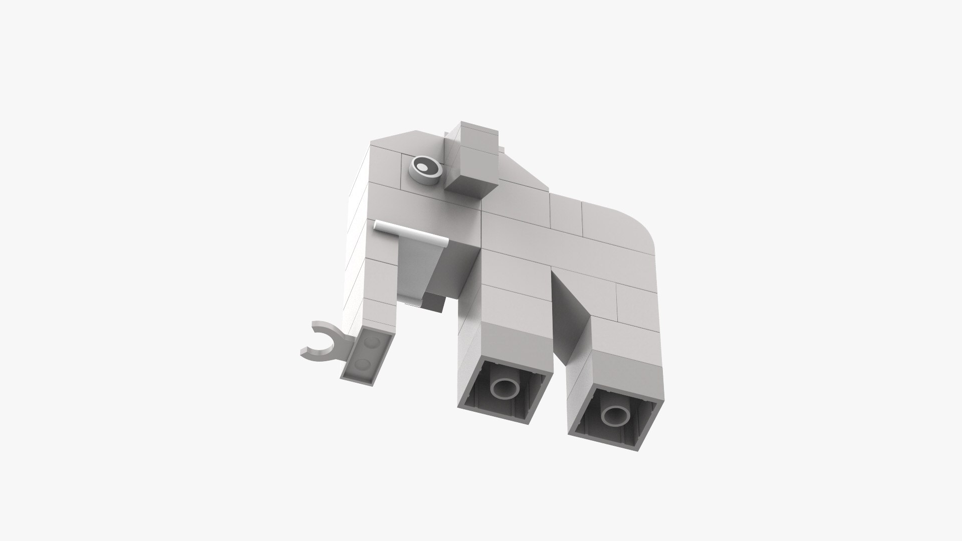 3D Lego Elephant Animal - TurboSquid 1784645