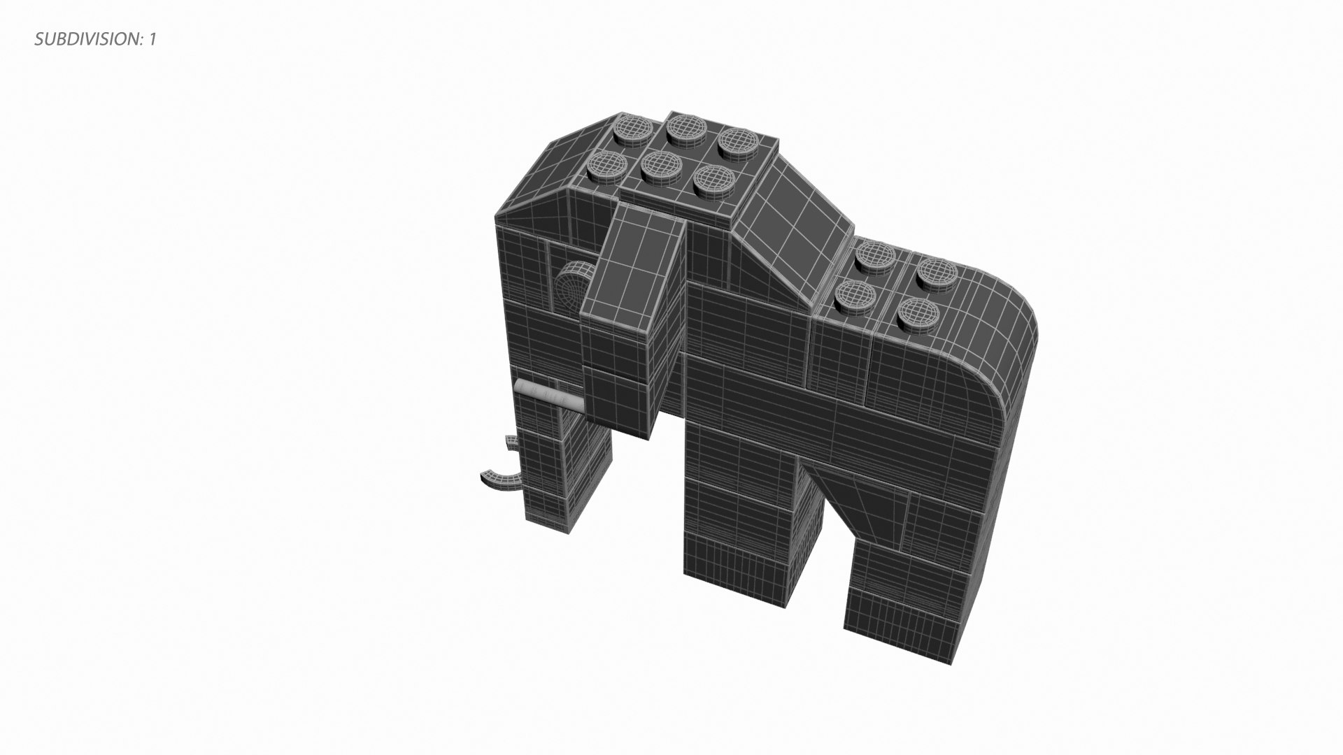 3D Lego Elephant Animal - TurboSquid 1784645