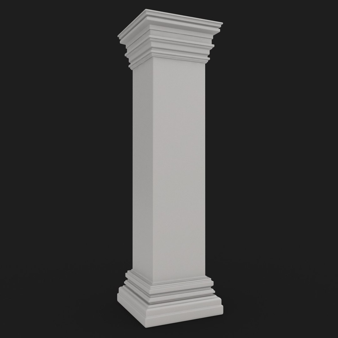 3d model column 06