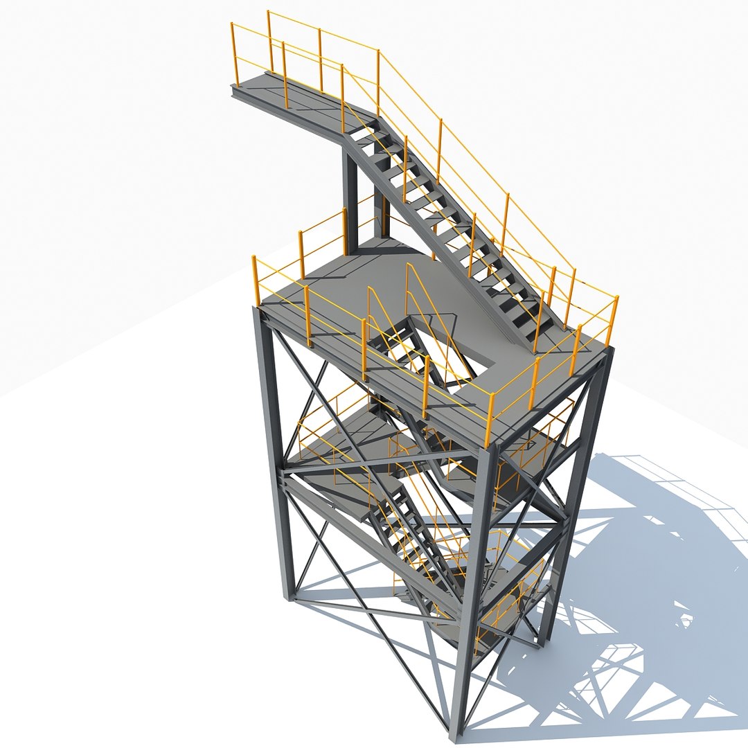 3d Model Industrial Tower