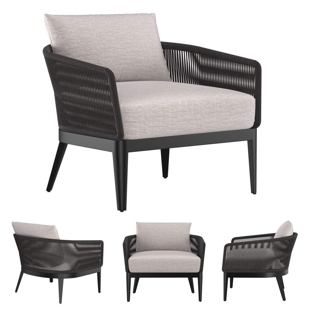 HAMILTON LOUNGE CHAIR Model - TurboSquid 1996440