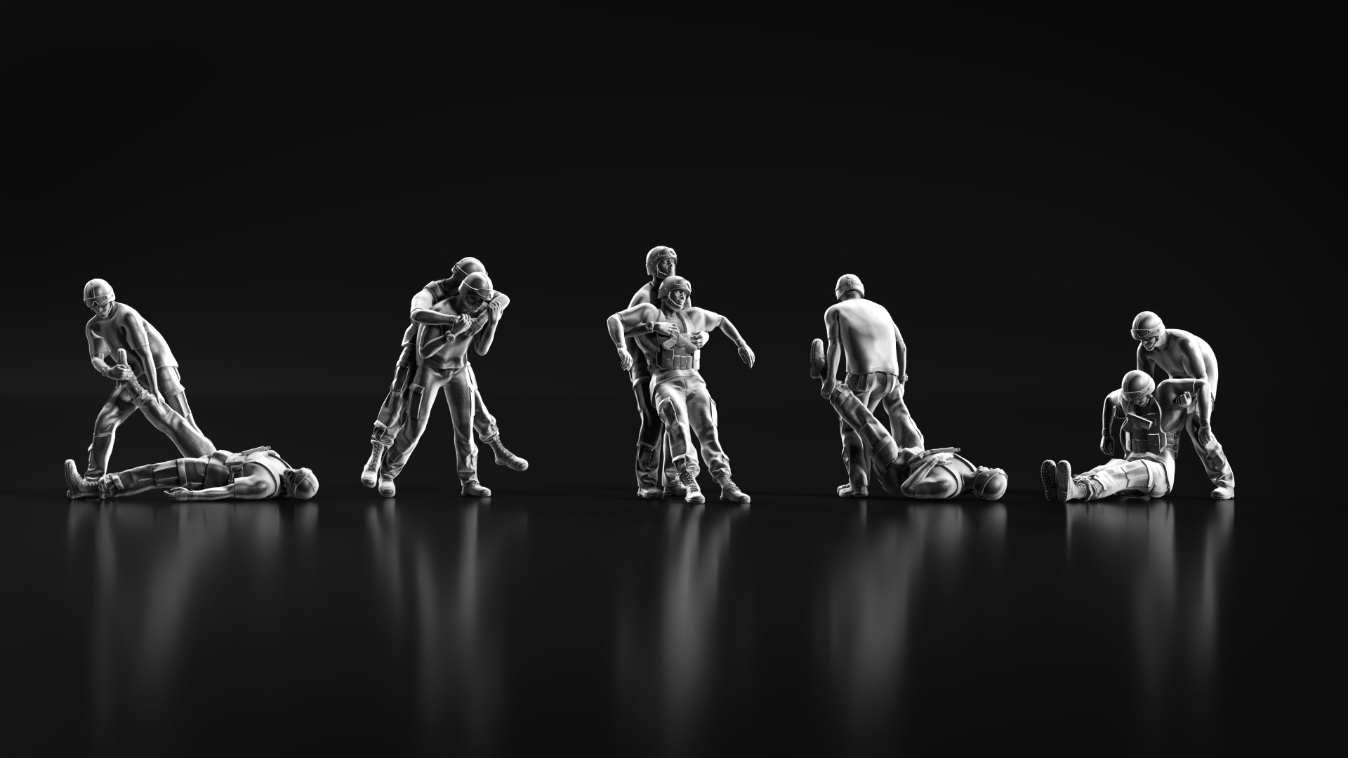 Wounded Soldier 3D Model - TurboSquid 2216027