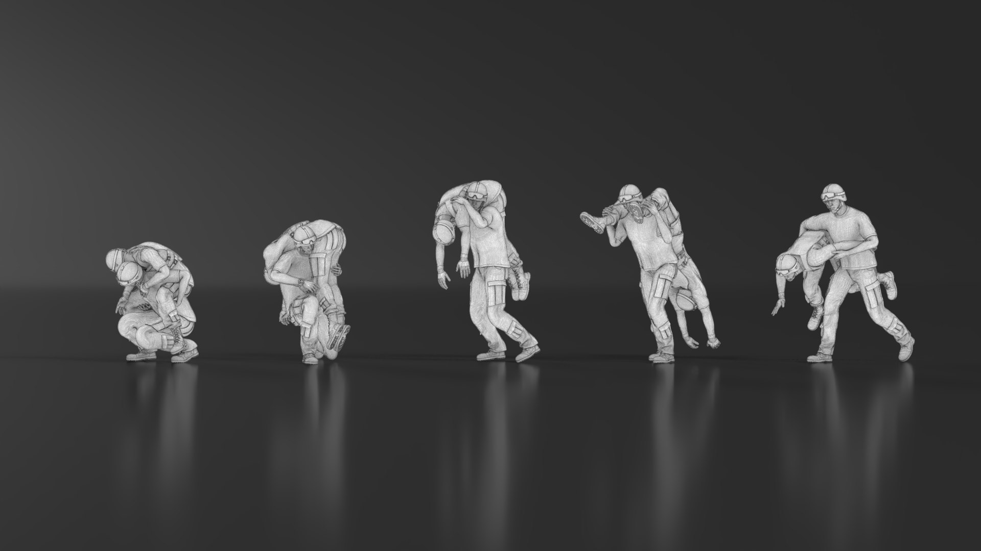 Wounded Soldier 3D Model - TurboSquid 2216027