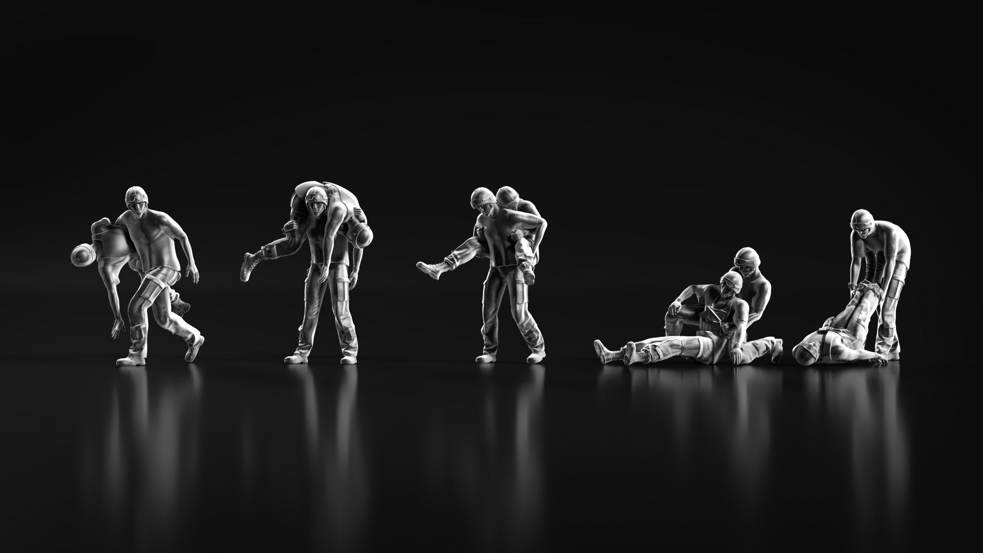 Wounded Soldier 3D Model - TurboSquid 2216027