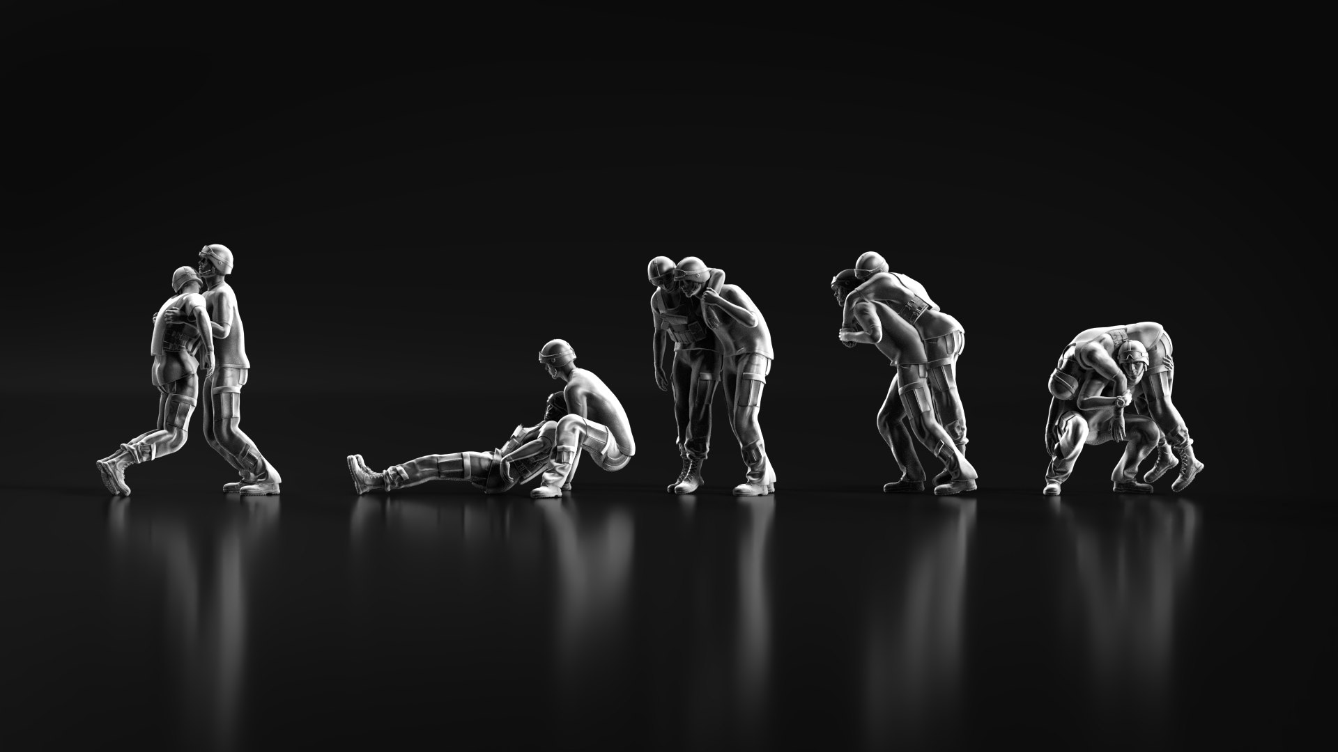 Wounded Soldier 3D Model - TurboSquid 2216027