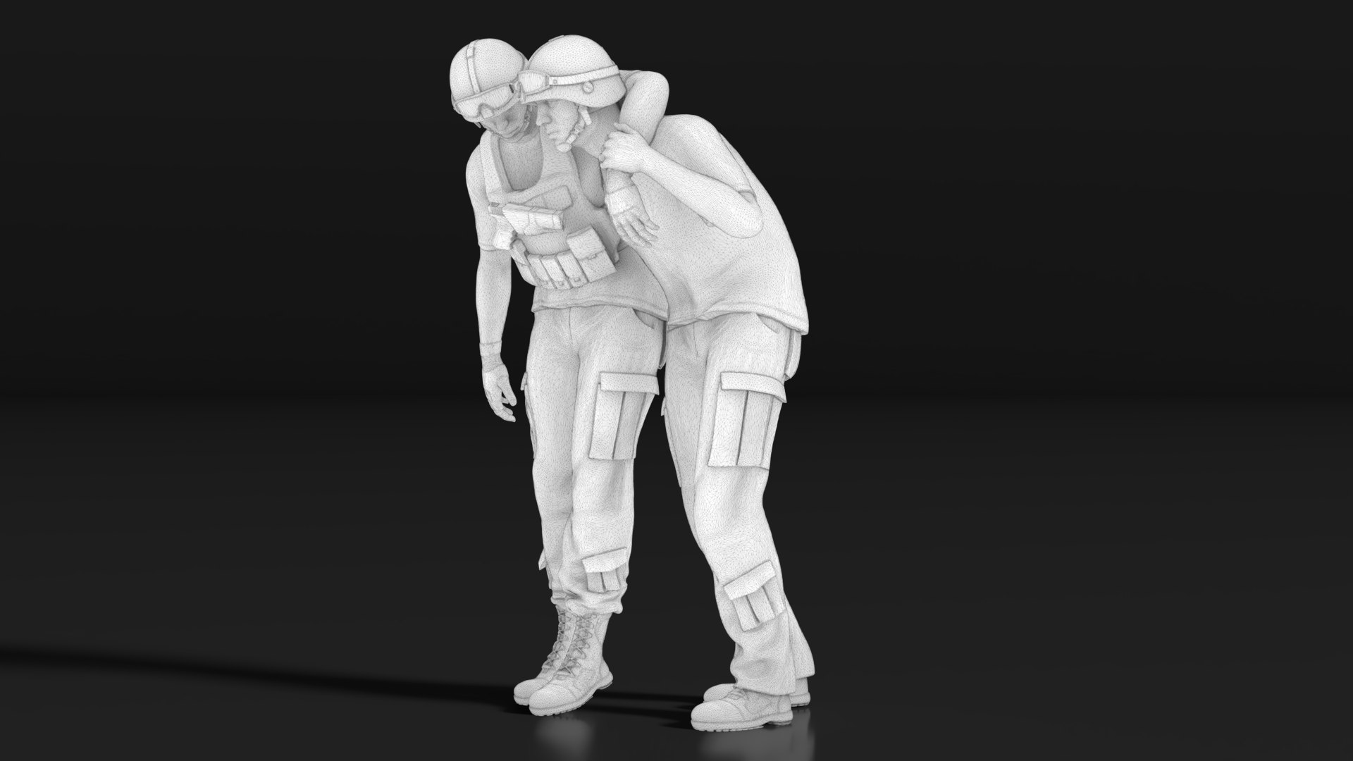 Wounded Soldier 3D Model - TurboSquid 2216027