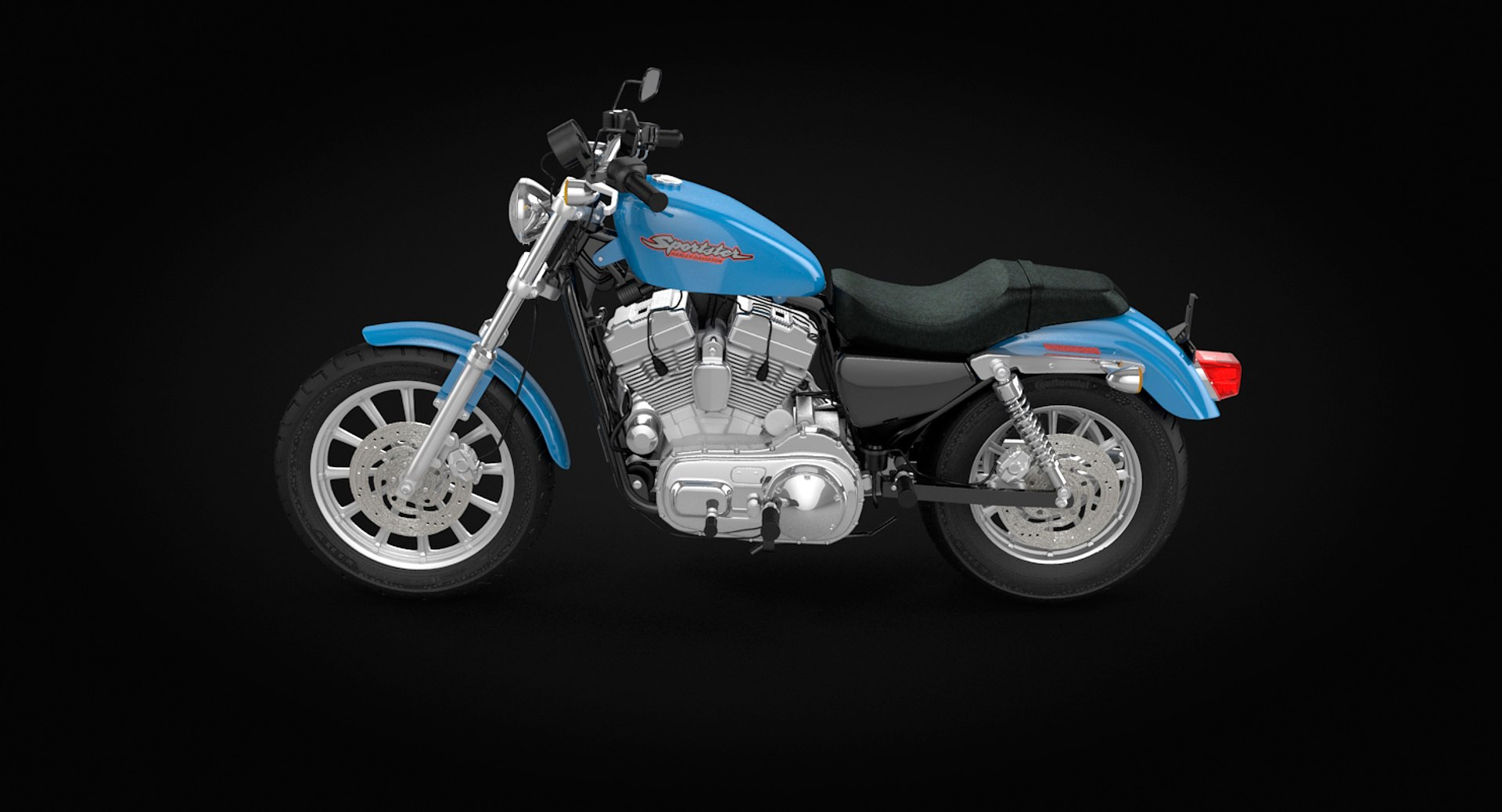 3D Model Harley-davidson Sportster 883 - TurboSquid 1217254