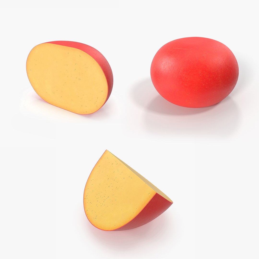 Set Cartoon Cheese 3D Model - TurboSquid 2262734