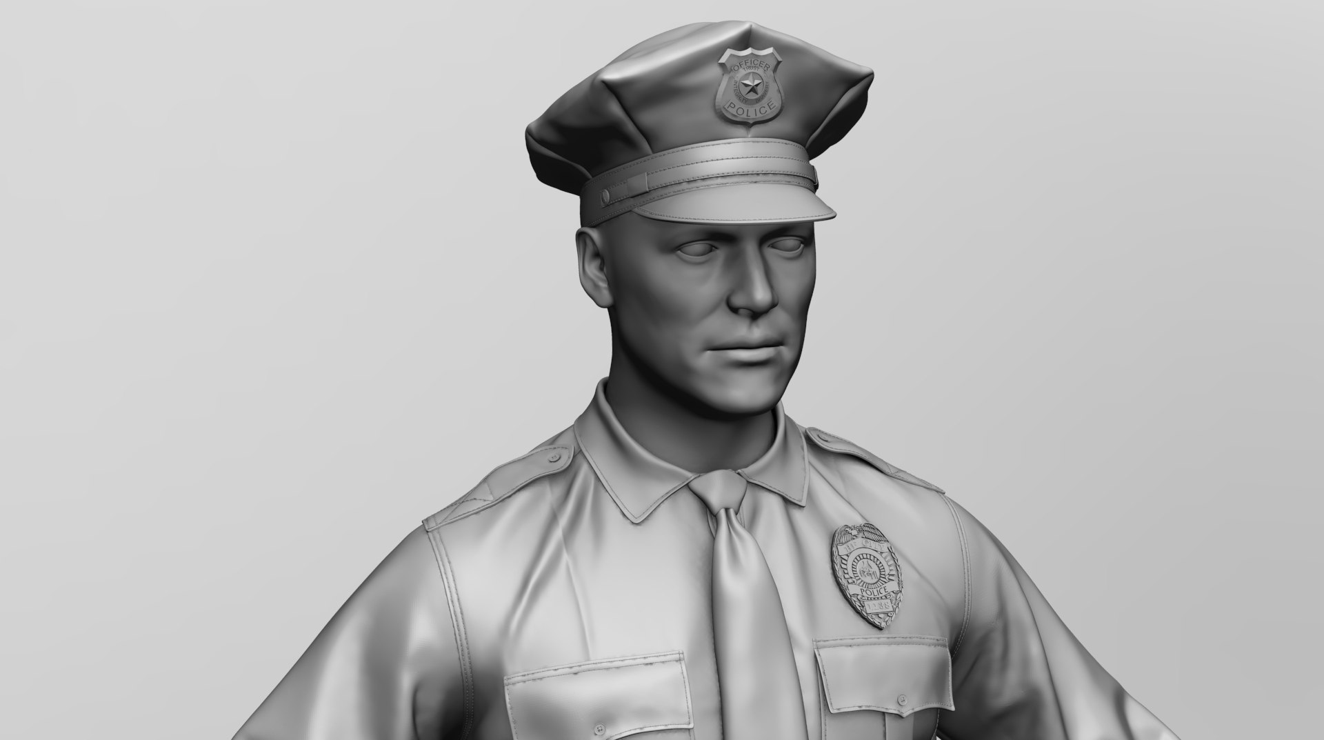 Police officer model - TurboSquid 1474105