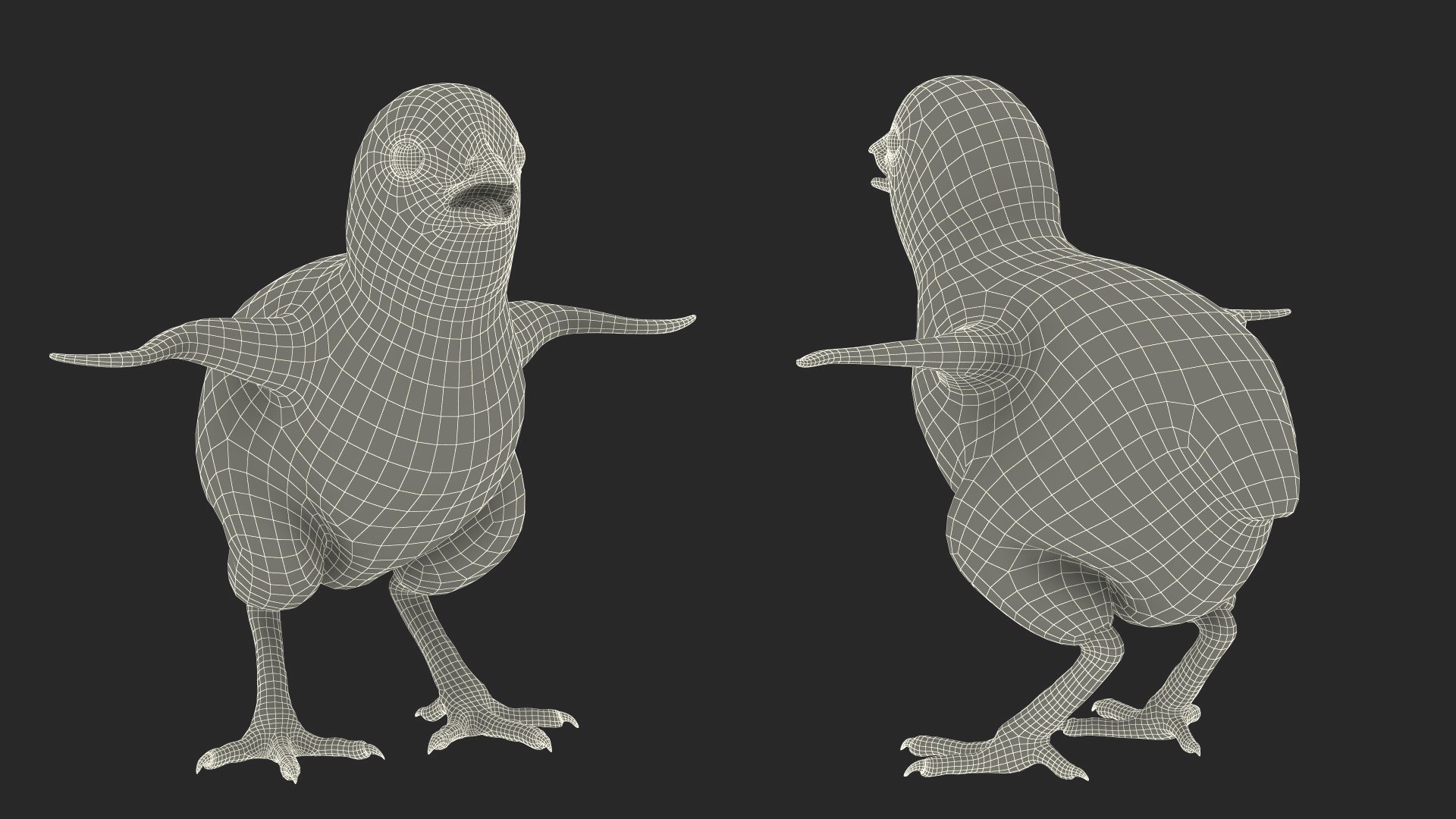 3D Baby Chick - TurboSquid 2089590