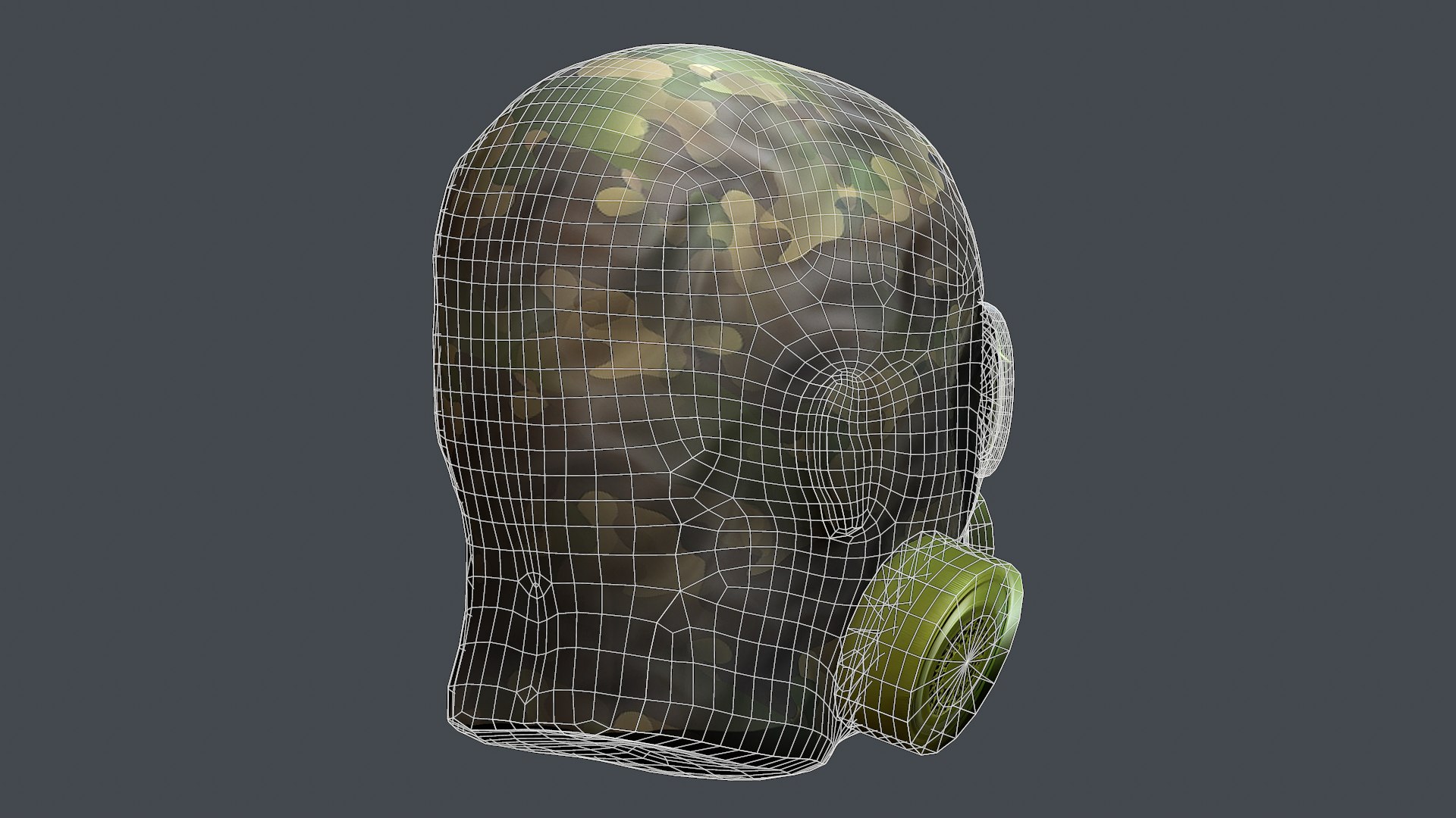 3D Gas Mask Helmet Military Combat Soldier Armor Scifi Fantasy Model ...