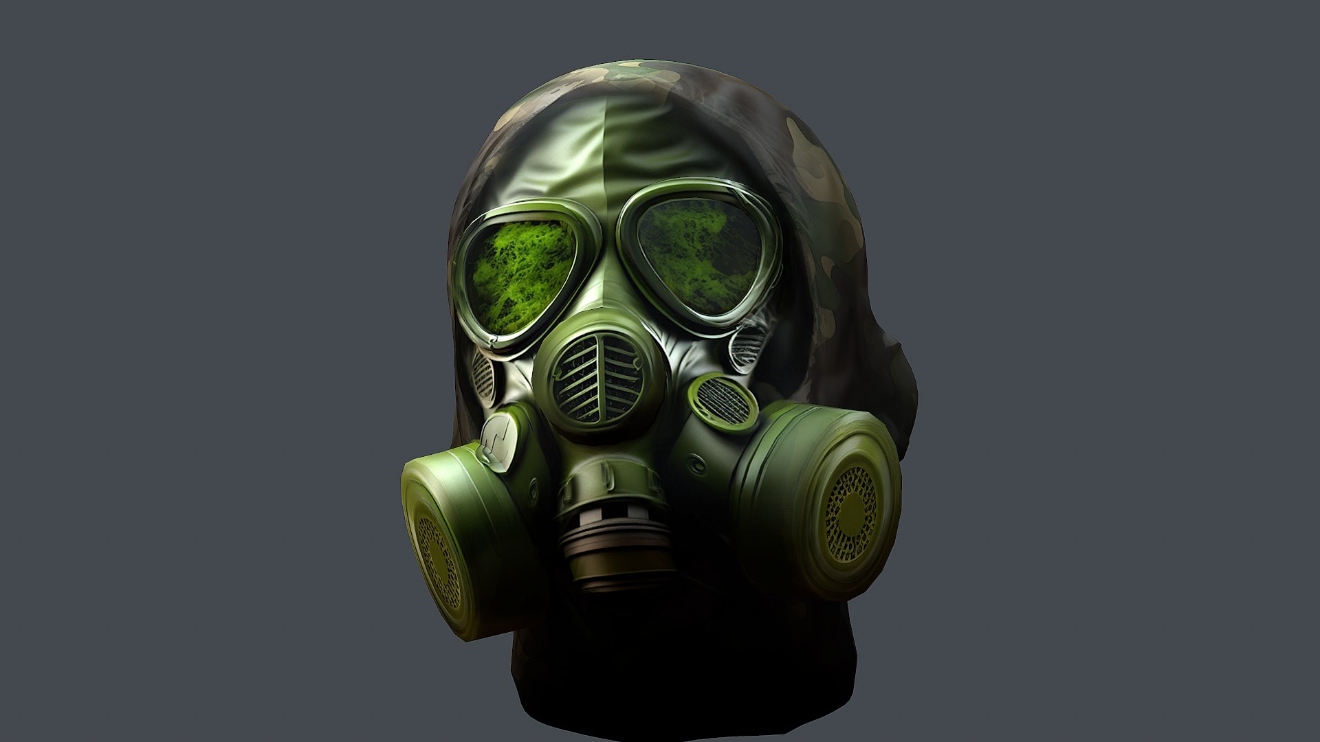 3D Gas Mask Helmet Military Combat Soldier Armor Scifi Fantasy Model ...