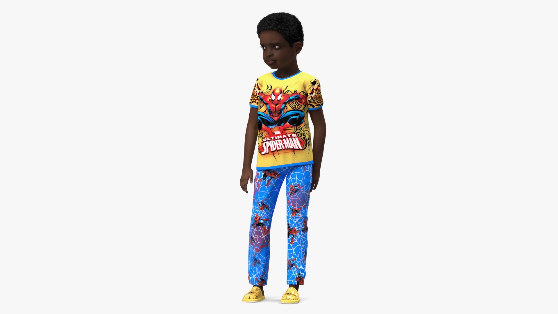 Black Child Boy Home Style 3D model - TurboSquid 1951729
