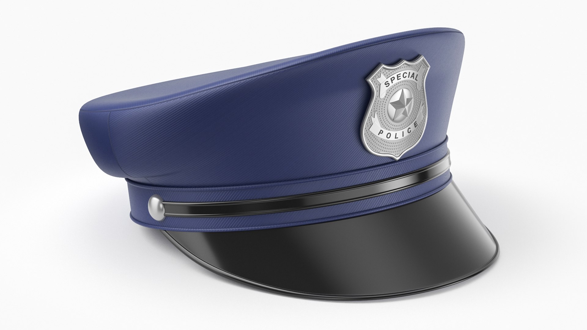 3D Police Officer Hat 01 - TurboSquid 2337836