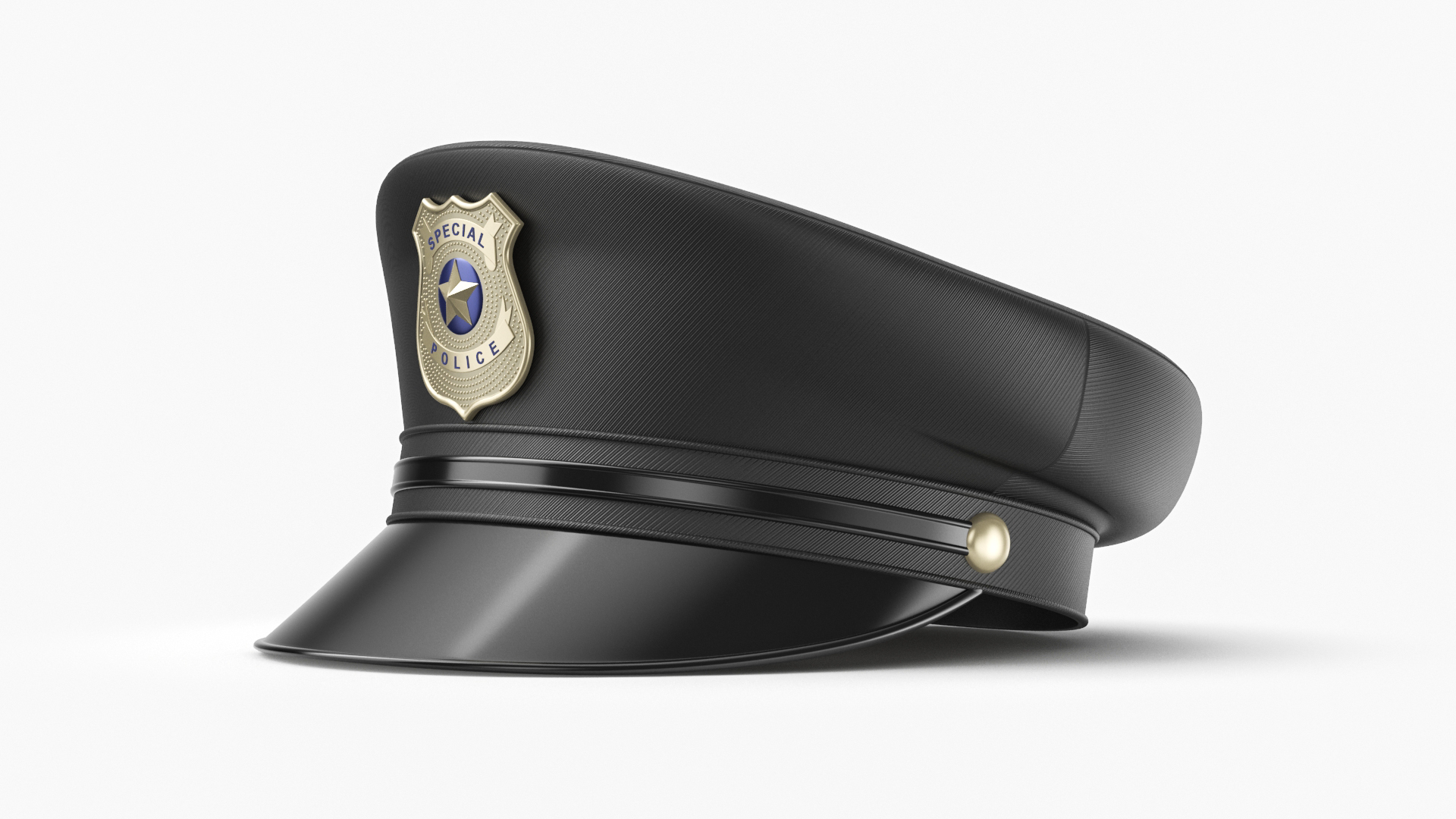 3D Police Officer Hat 01 - TurboSquid 2337836
