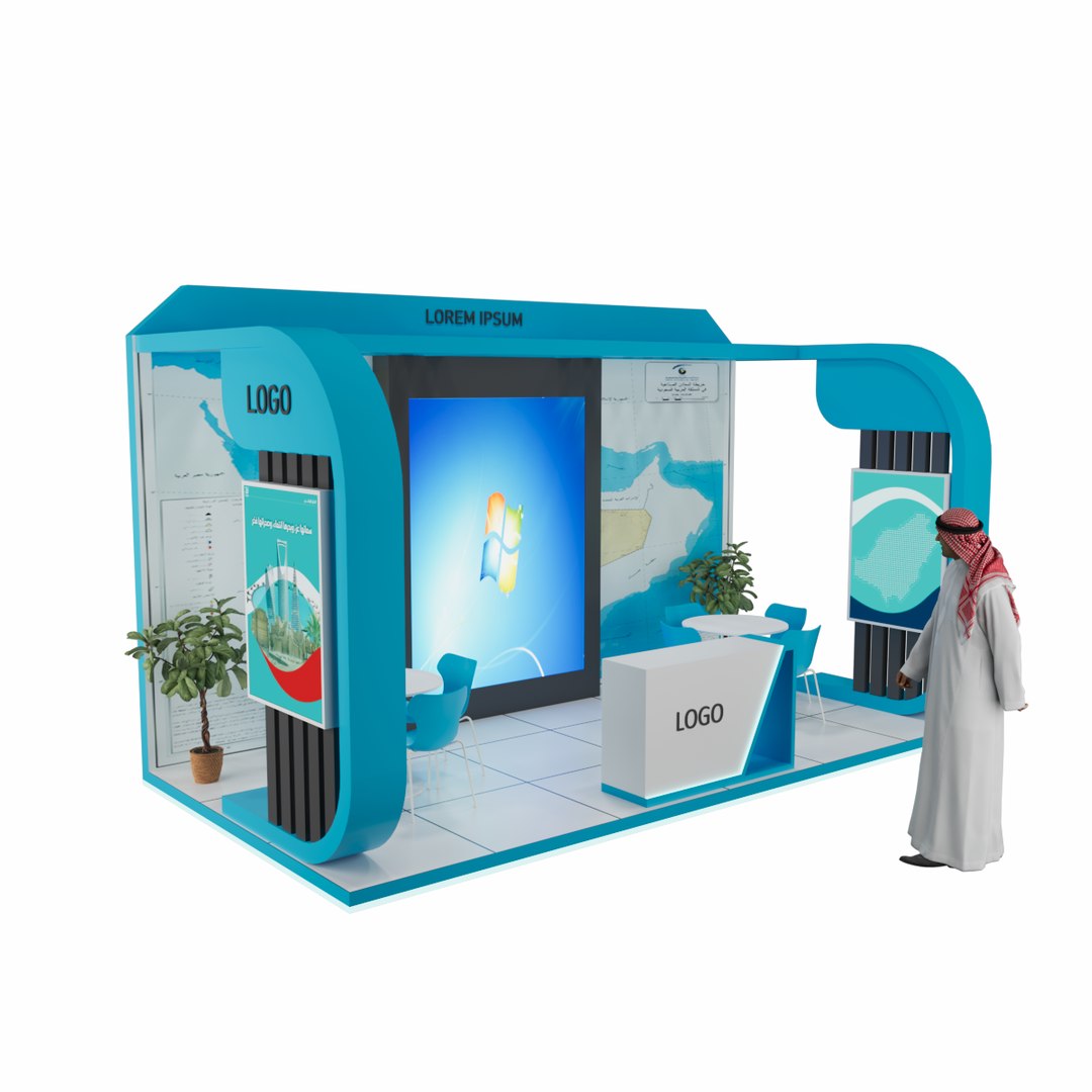 3D 5x3 Meter Exhibition Stand Model - TurboSquid 2284498