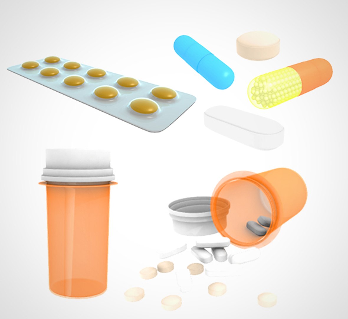 Medical pill 001 model - TurboSquid 1261017