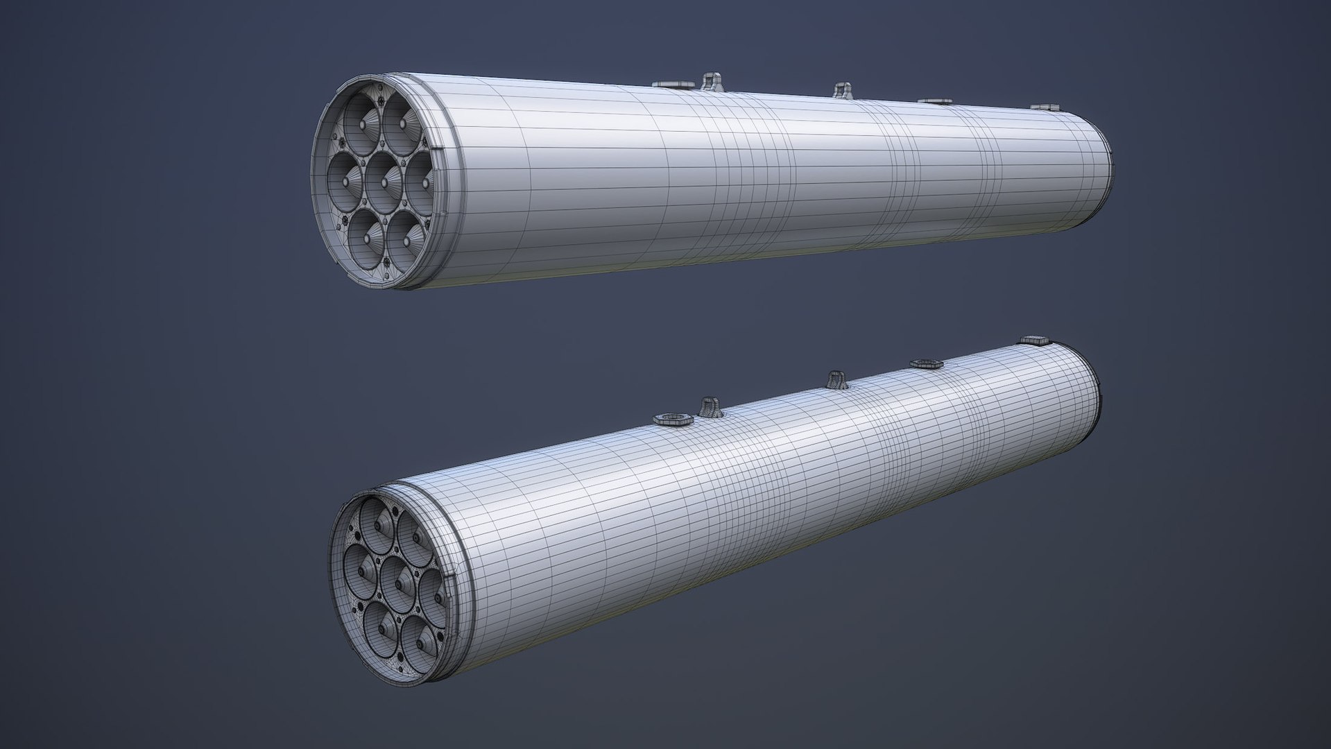 Hydra 70 Missile With LAU-61 And LAU-68 Launchers 3D Model - TurboSquid ...