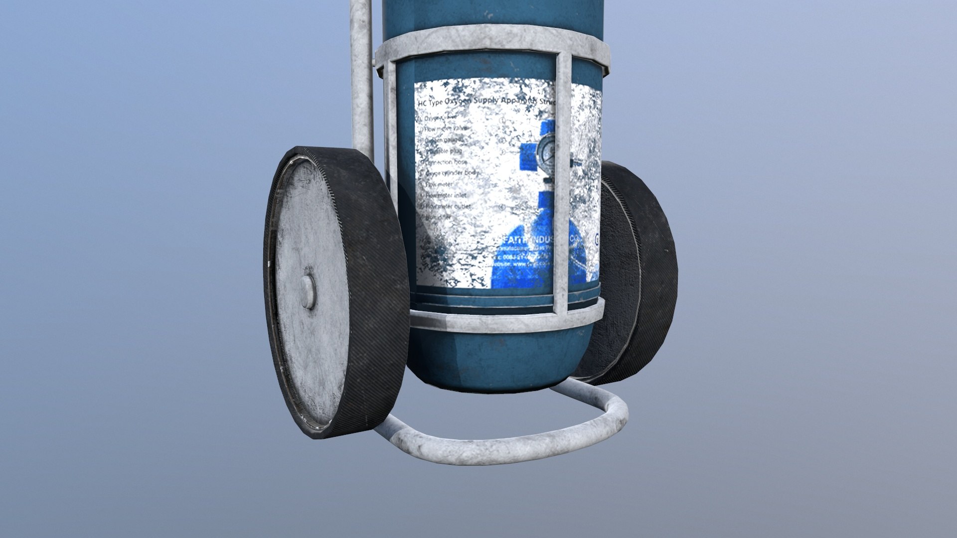 Oxygen Cylinder 3D Model - TurboSquid 2297871