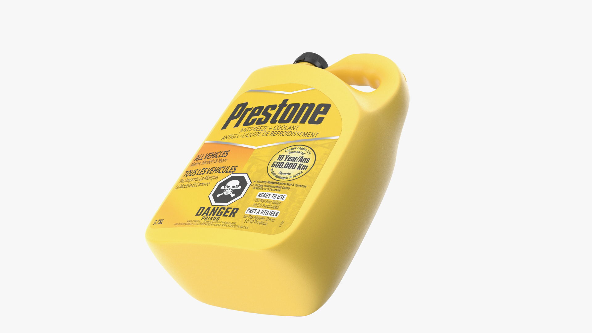 Prestone Yellow Antifreeze 1 Gallon model - TurboSquid 2016269