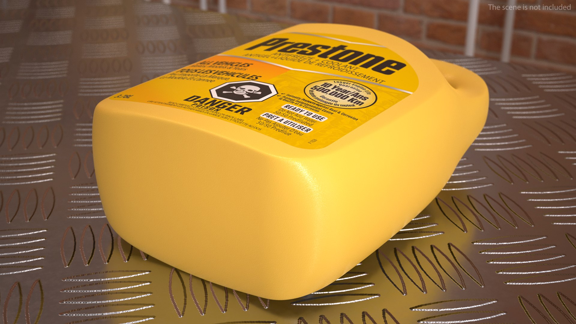 Prestone Yellow Antifreeze 1 Gallon model - TurboSquid 2016269