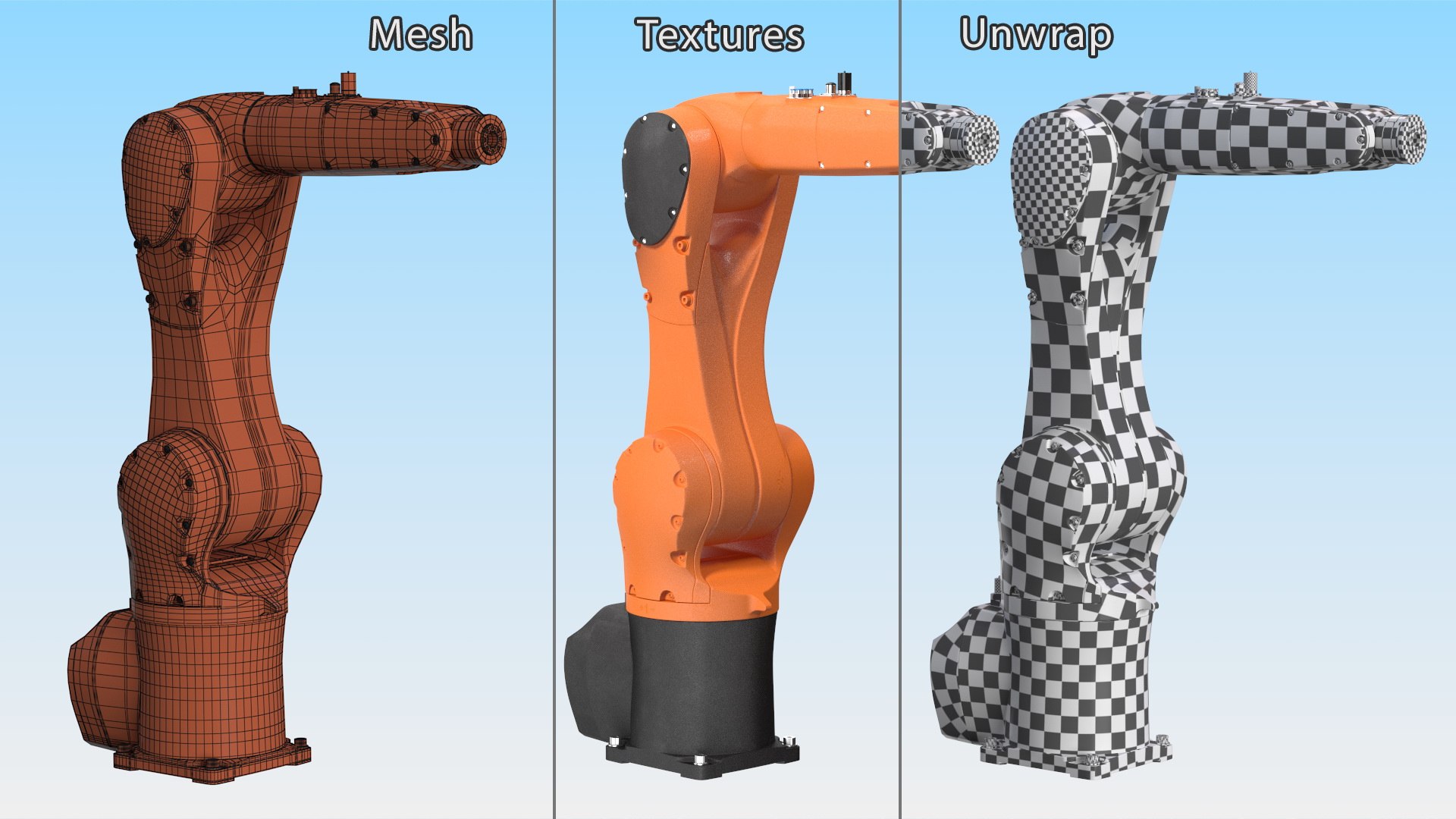 Industrial Robot Arm Rigged for Maya model - TurboSquid 2163445