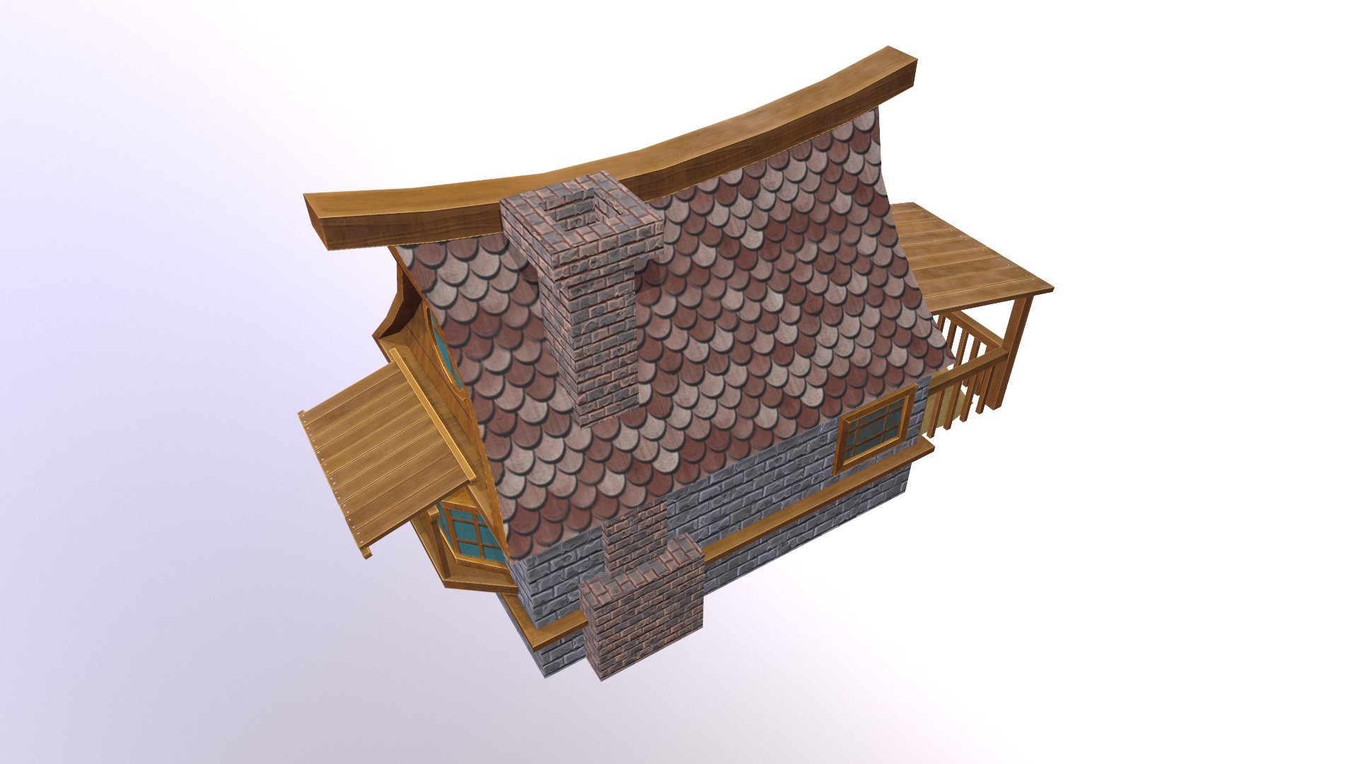 3D Stylized House - TurboSquid 1983742