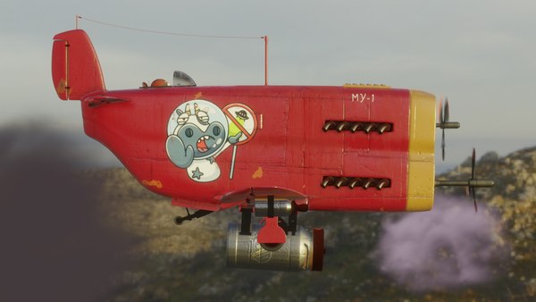 3D aircraft hero bull model - TurboSquid 1587329