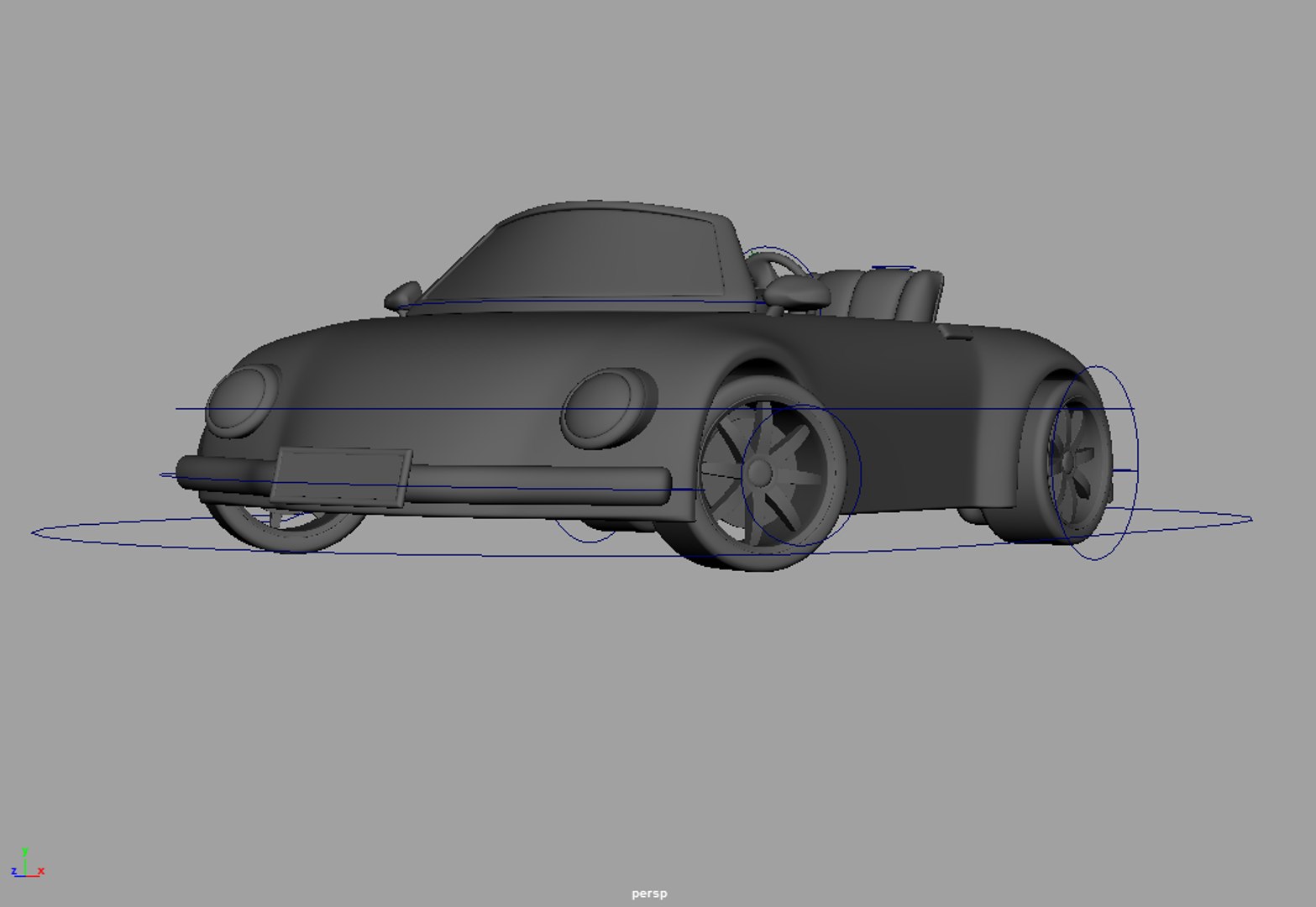 3D Rigged Simple Cartoon Car Model - TurboSquid 1371169